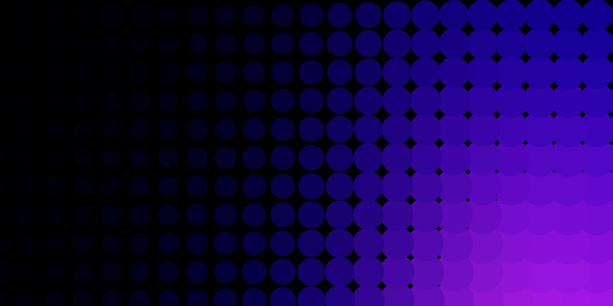 Dark Purple Vector Backdrop With Circles Abstract Colorful Disks On Simple Gradient Background