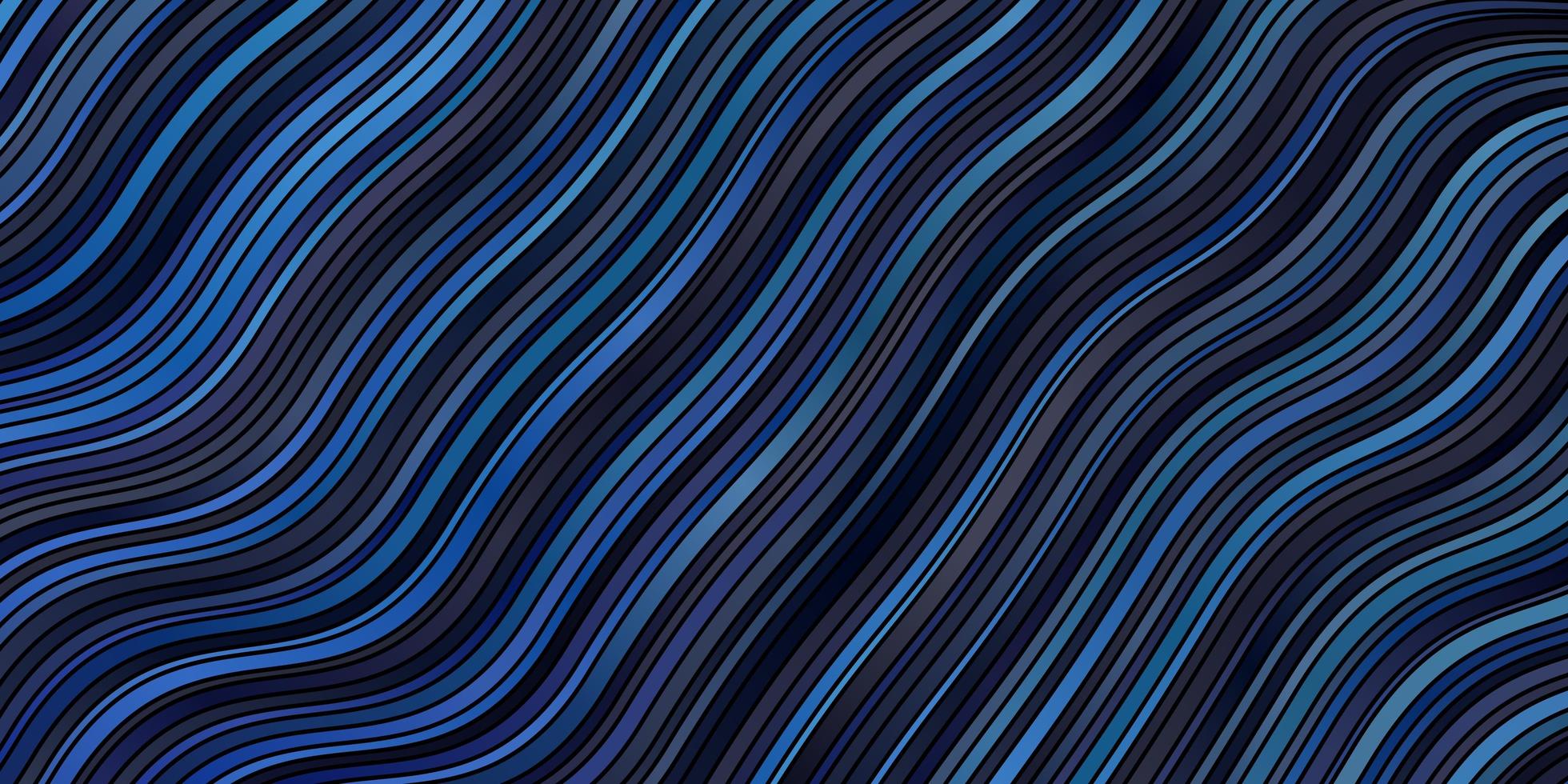 Dark Blue Vector Layout With Curves Colorful Geometric Sample With