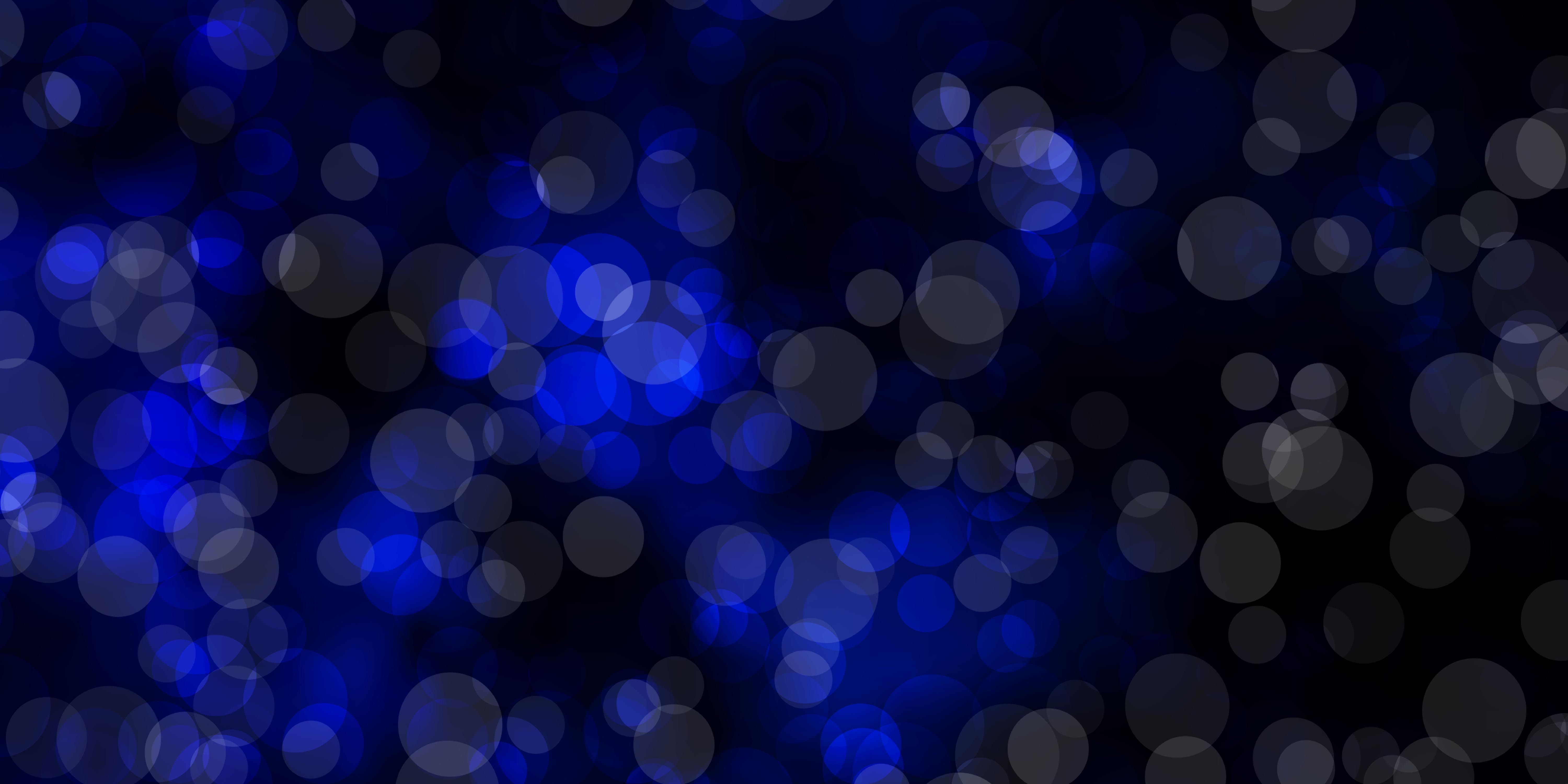 Dark Blue Vector Texture With Disks Illustration With Set Of Shining Colorful Abstract Spheres