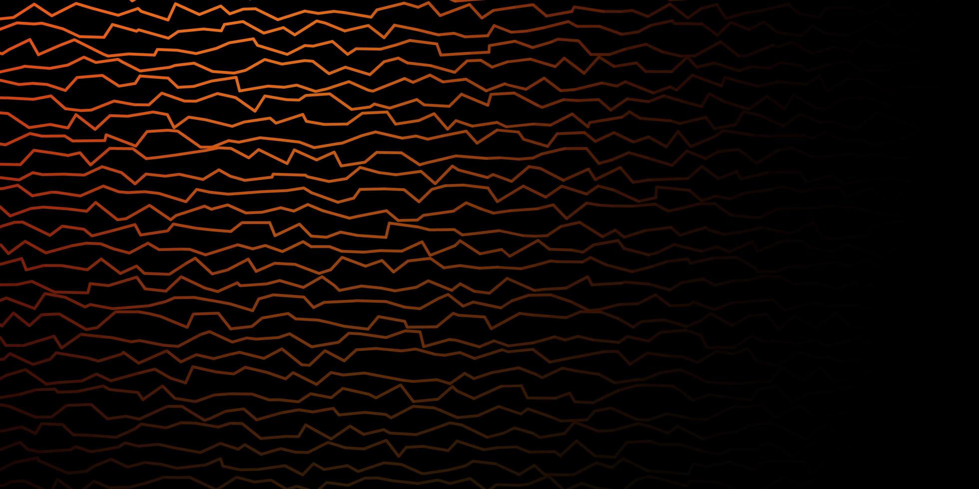 Dark Orange Vector Layout With Wry Lines Colorful Geometric Sample With Gradient Curves Design
