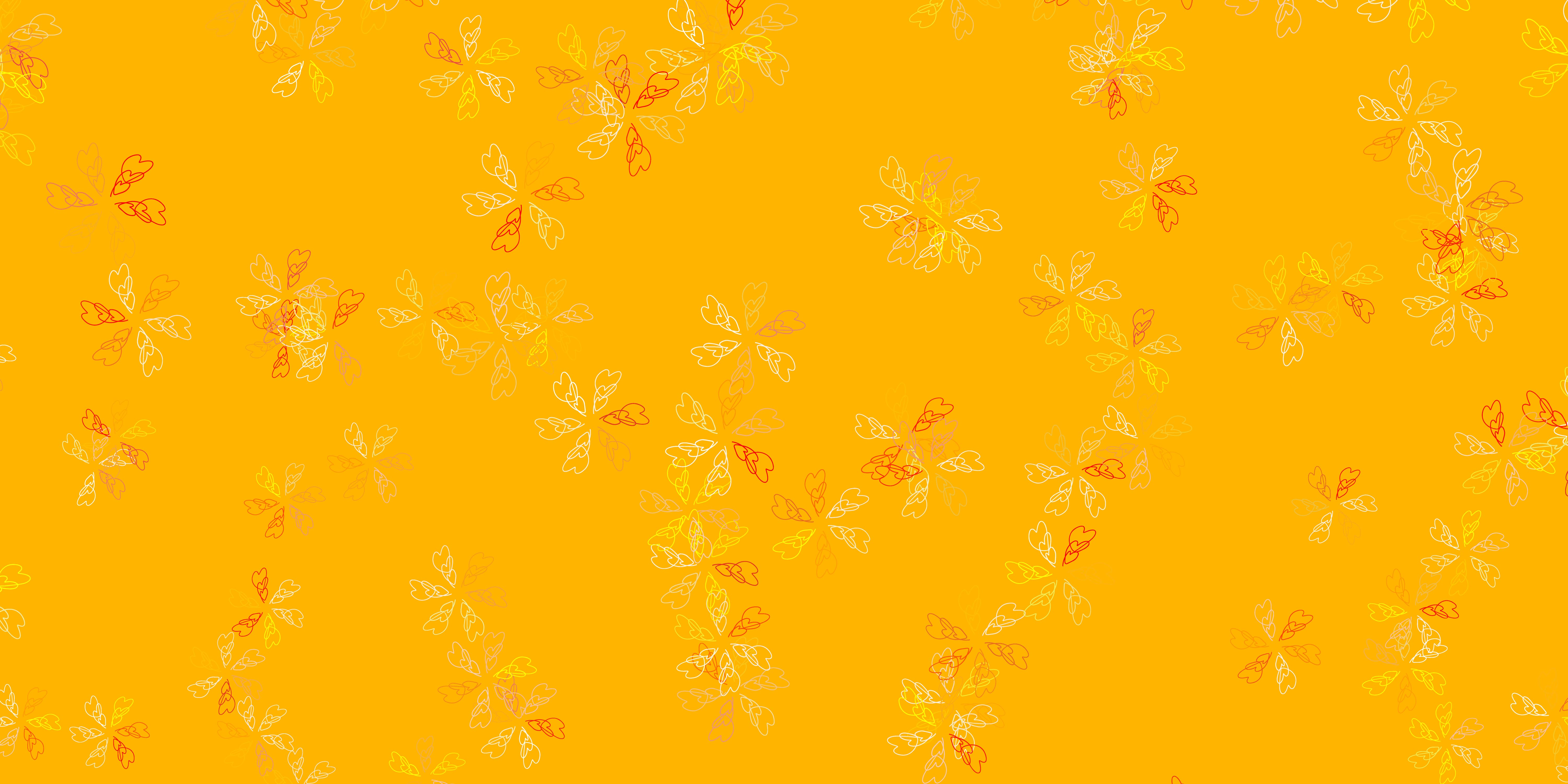 Light Orange Vector Abstract Layout With Leaves 2766353 Vector Art At Vecteezy