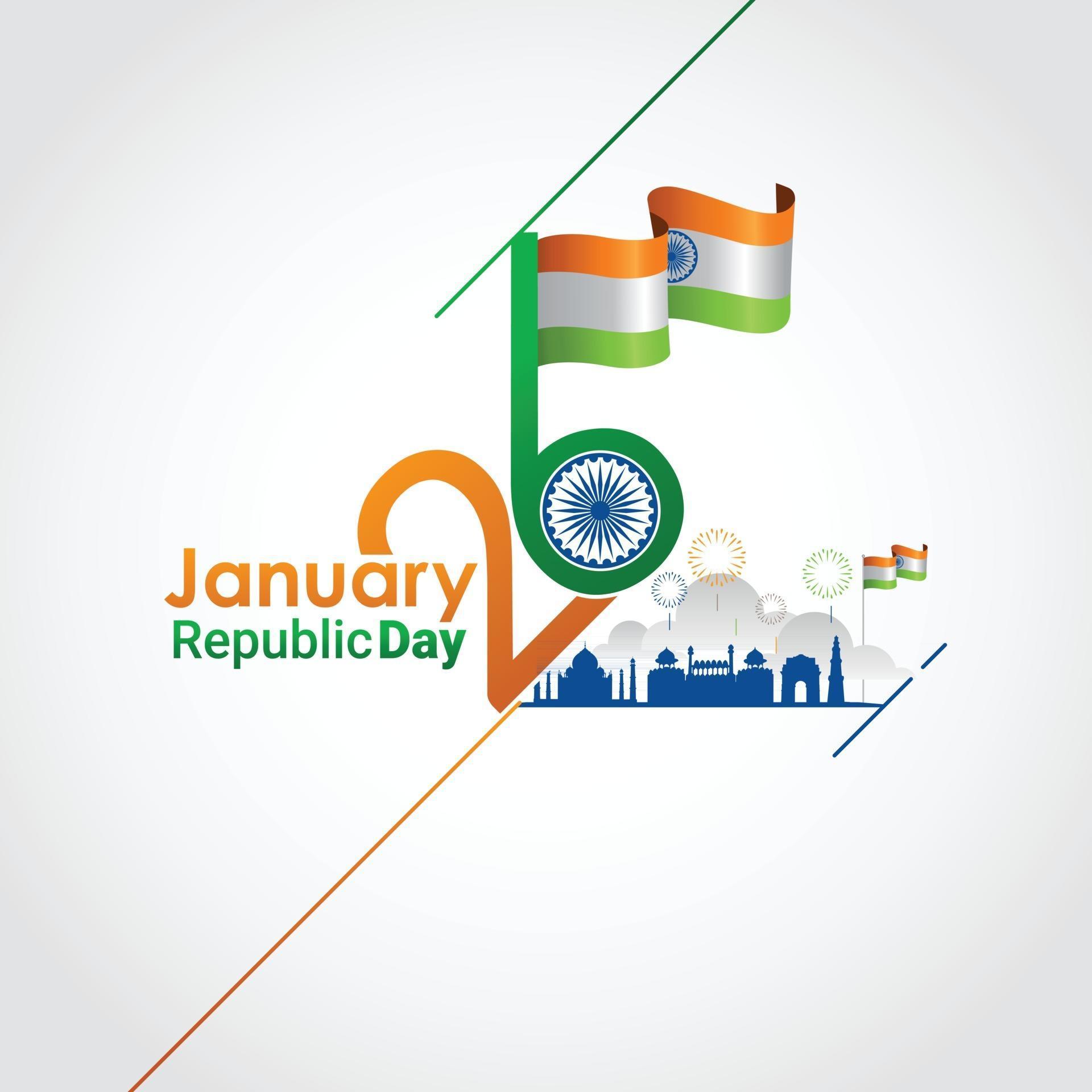 Indian republic day 26 January vector illustration 2767298 Vector Art ...