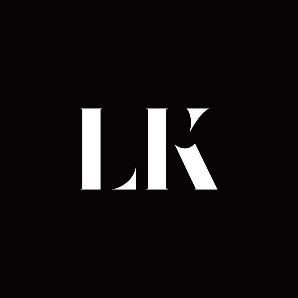 Lk Logo Letter Initial Logo Designs Template 2767766 Vector Art At Vecteezy