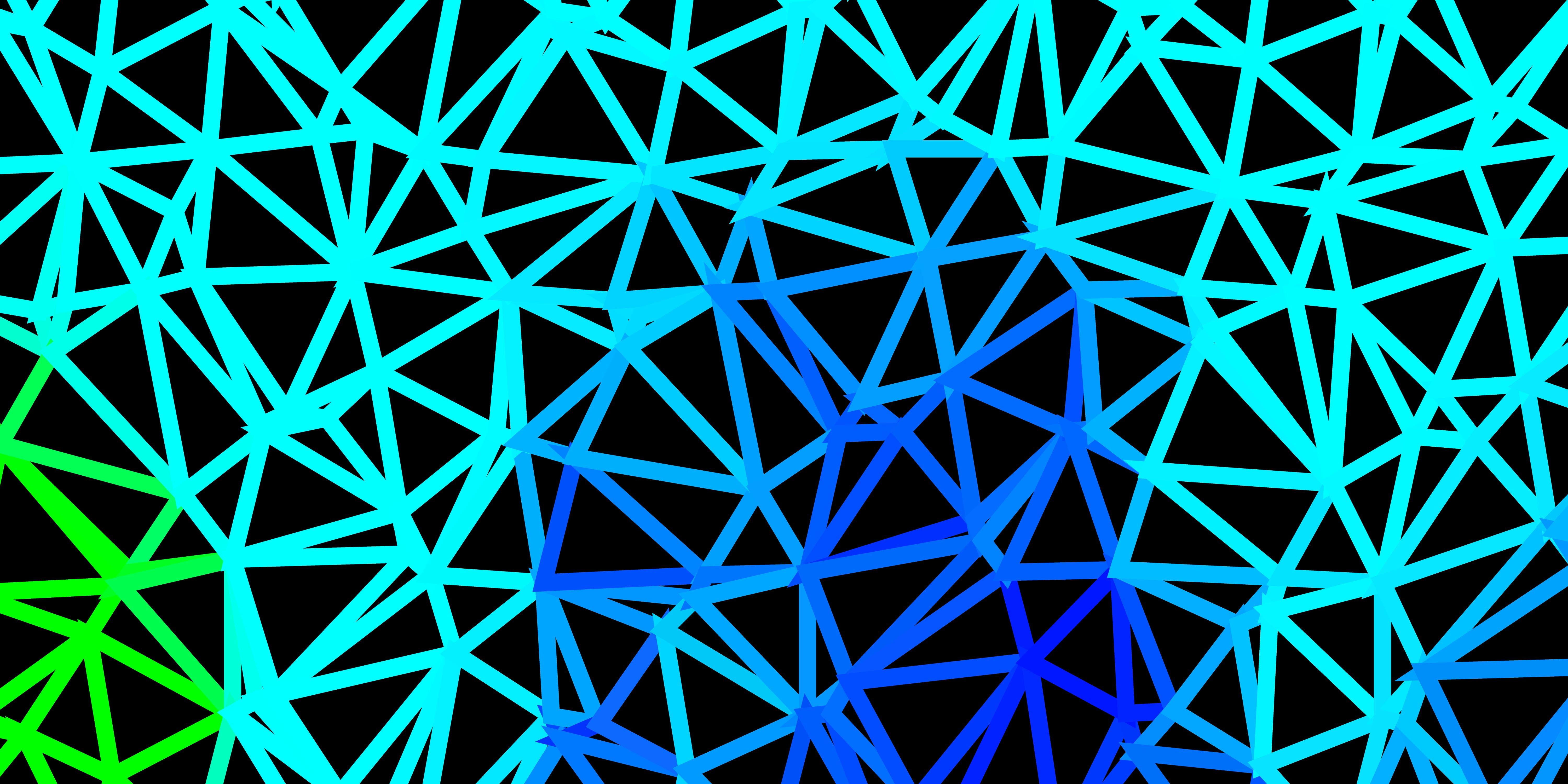 Light blue, green vector gradient polygon wallpaper. 2768009 Vector Art ...