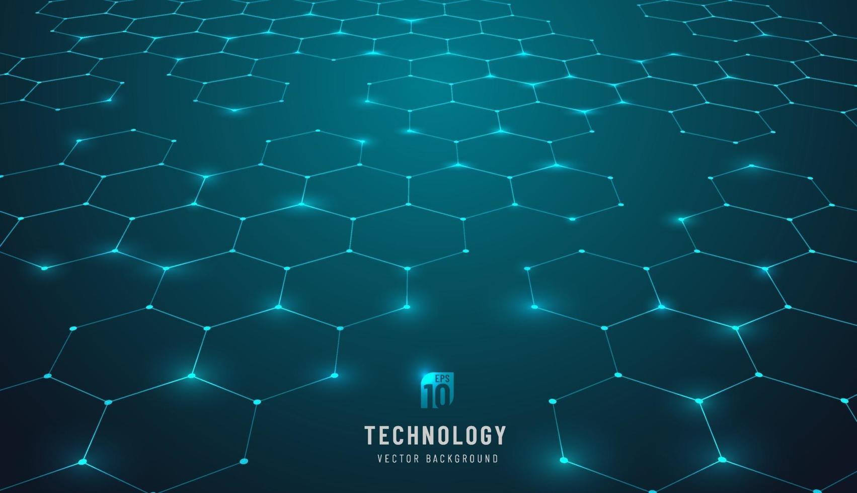 Abstract blue green connection hexagon technology cyberspace background ... Abstract blue green connection hexagon technology cyberspace background ...