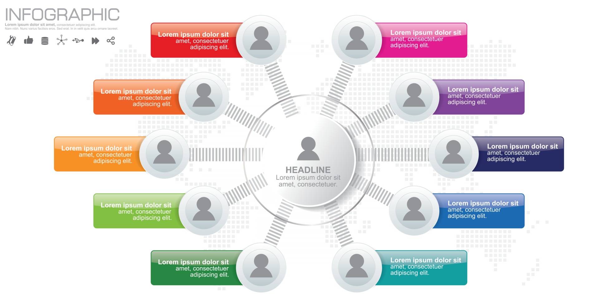 Abstract 3D digital illustration Infographic. Vector illustration can ...