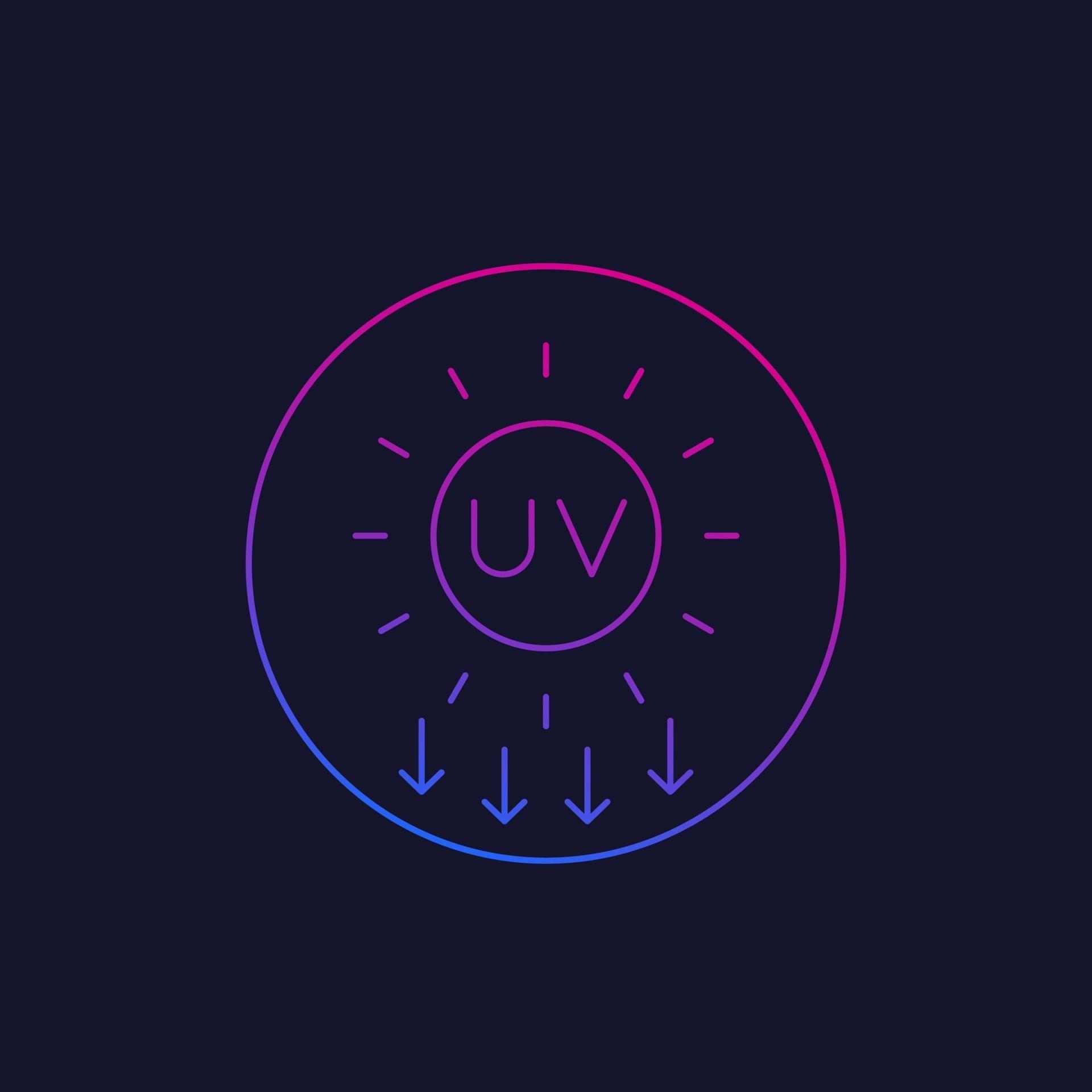 UV radiation, solar ultraviolet icon, linear 2775158 Vector Art at Vecteezy UV radiation, solar ultraviolet icon, linear 2775158 Vector Art at Vecteezy