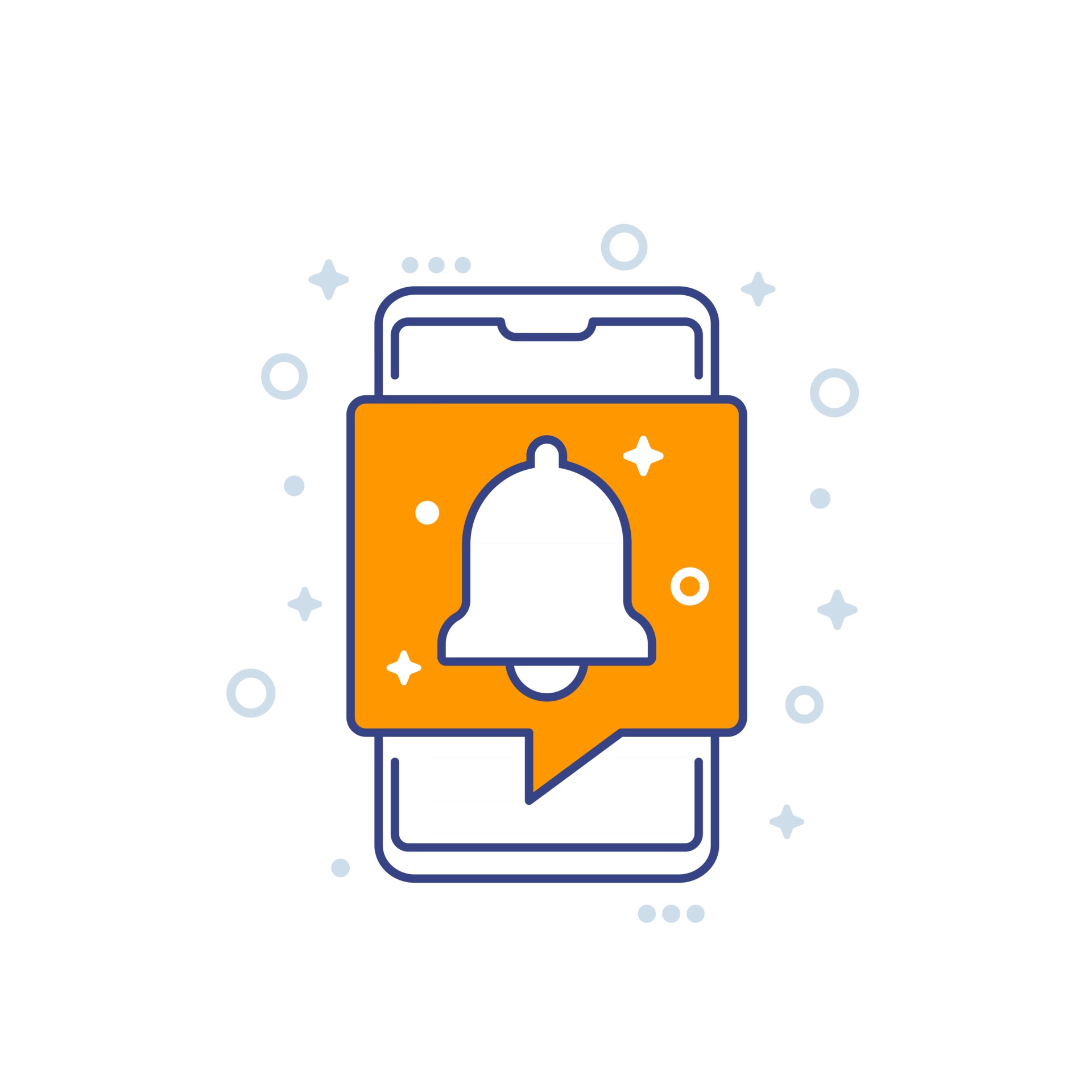 Notification in the app icon with a phone 2775173 Vector Art at Vecteezy