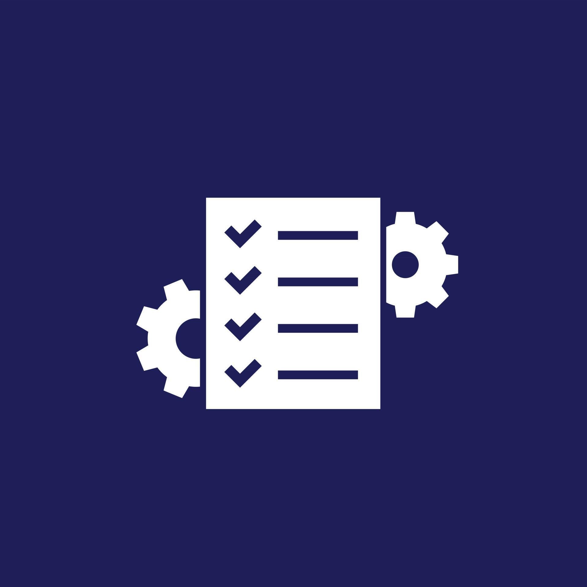 Procedures and operations vector icon with checklist 2775191 Vector Art ...