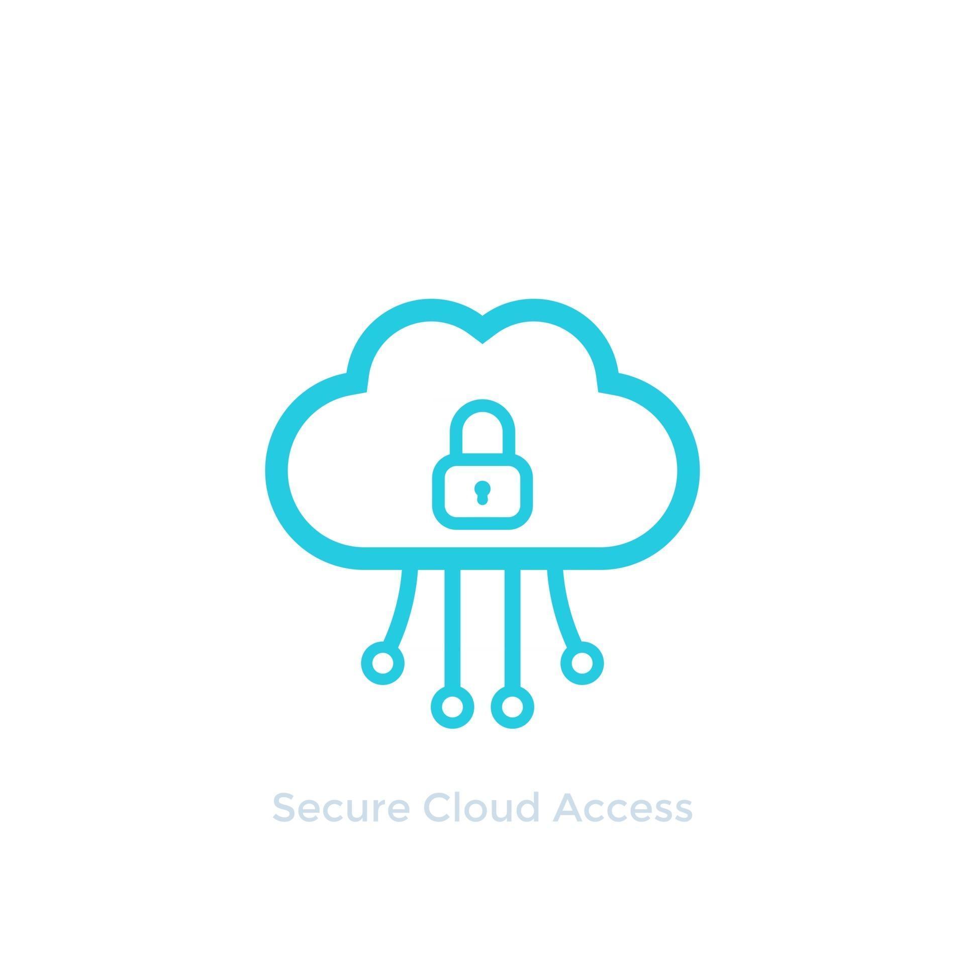Secure cloud access, vector 2775239 Vector Art at Vecteezy