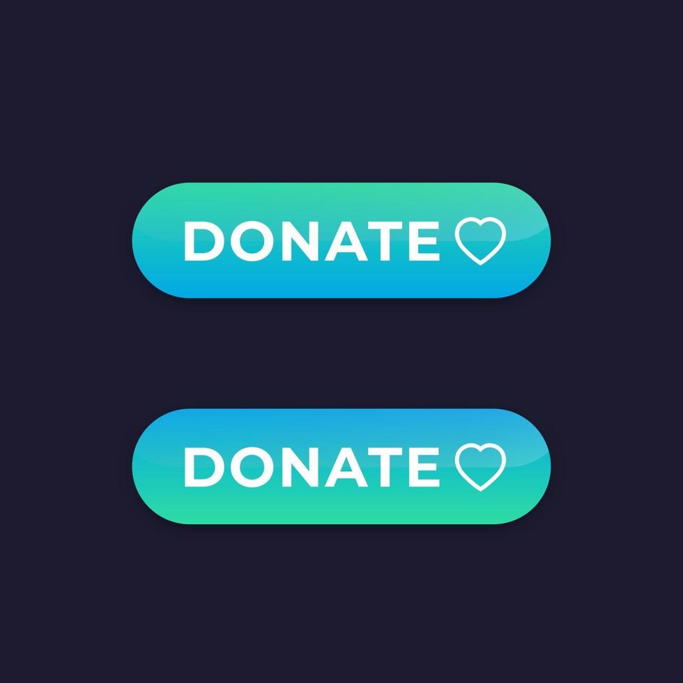 Donate button design, vector elements 2775284 Vector Art at Vecteezy