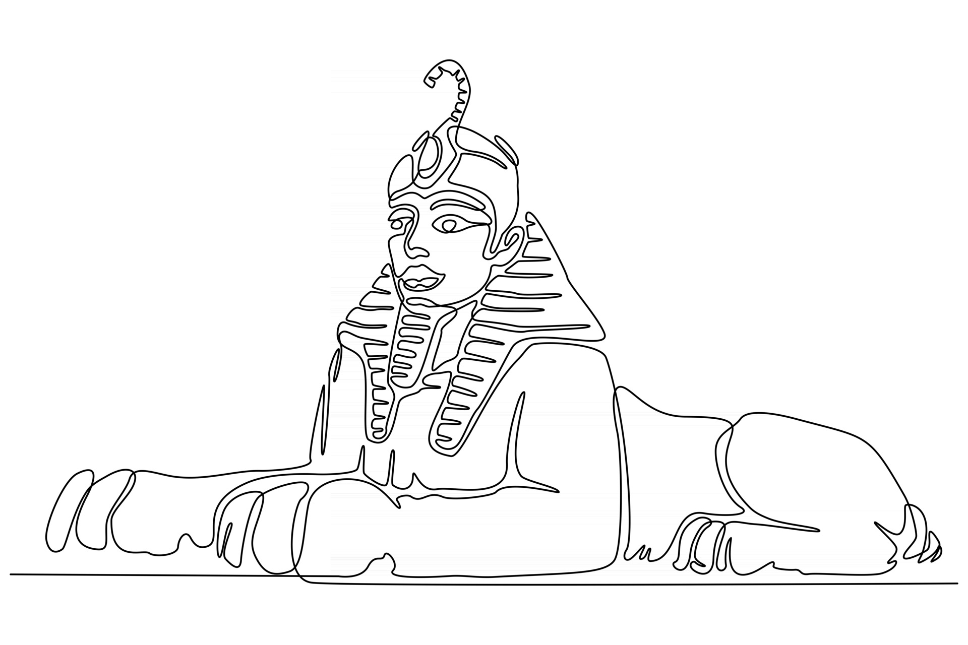 Gold Mystical continuous line drawing vector illustration 2781403 ...