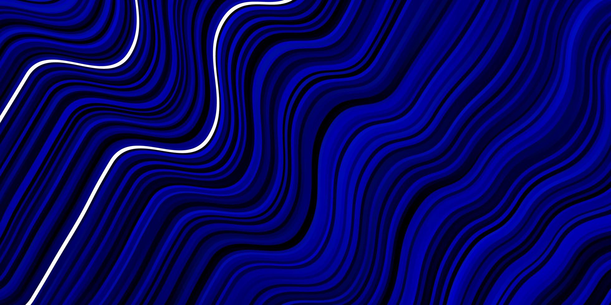 Dark Blue Vector Pattern With Curves Abstract Gradient Illustration With Wry Lines Smart