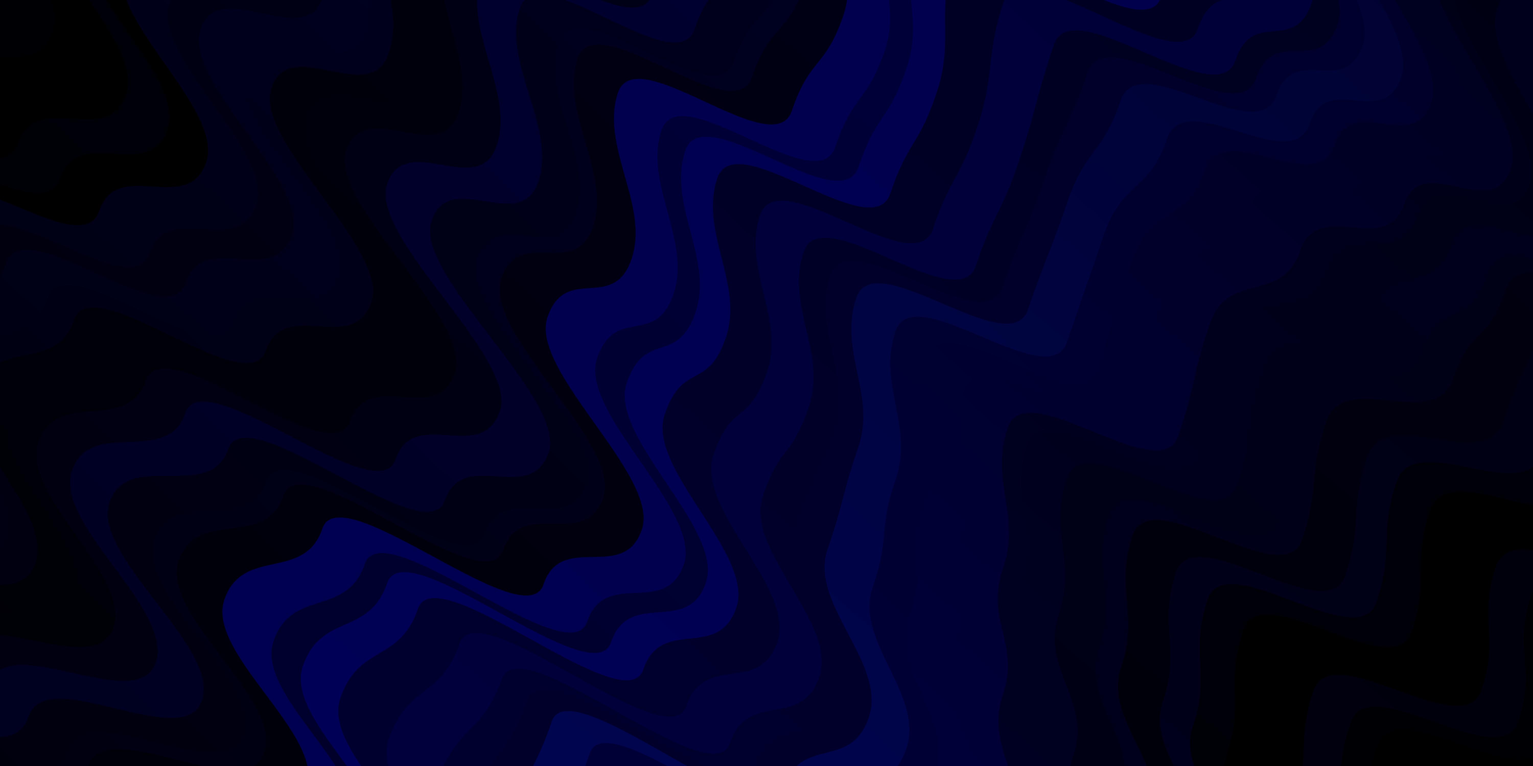 Dark Blue Vector Background With Bent Lines Colorful Geometric Sample With Gradient Curves
