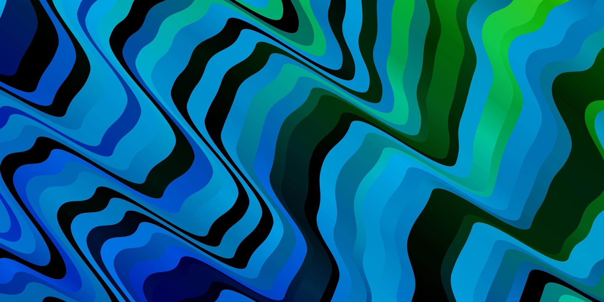 Light Blue Green Vector Texture With Wry Lines Illustration In