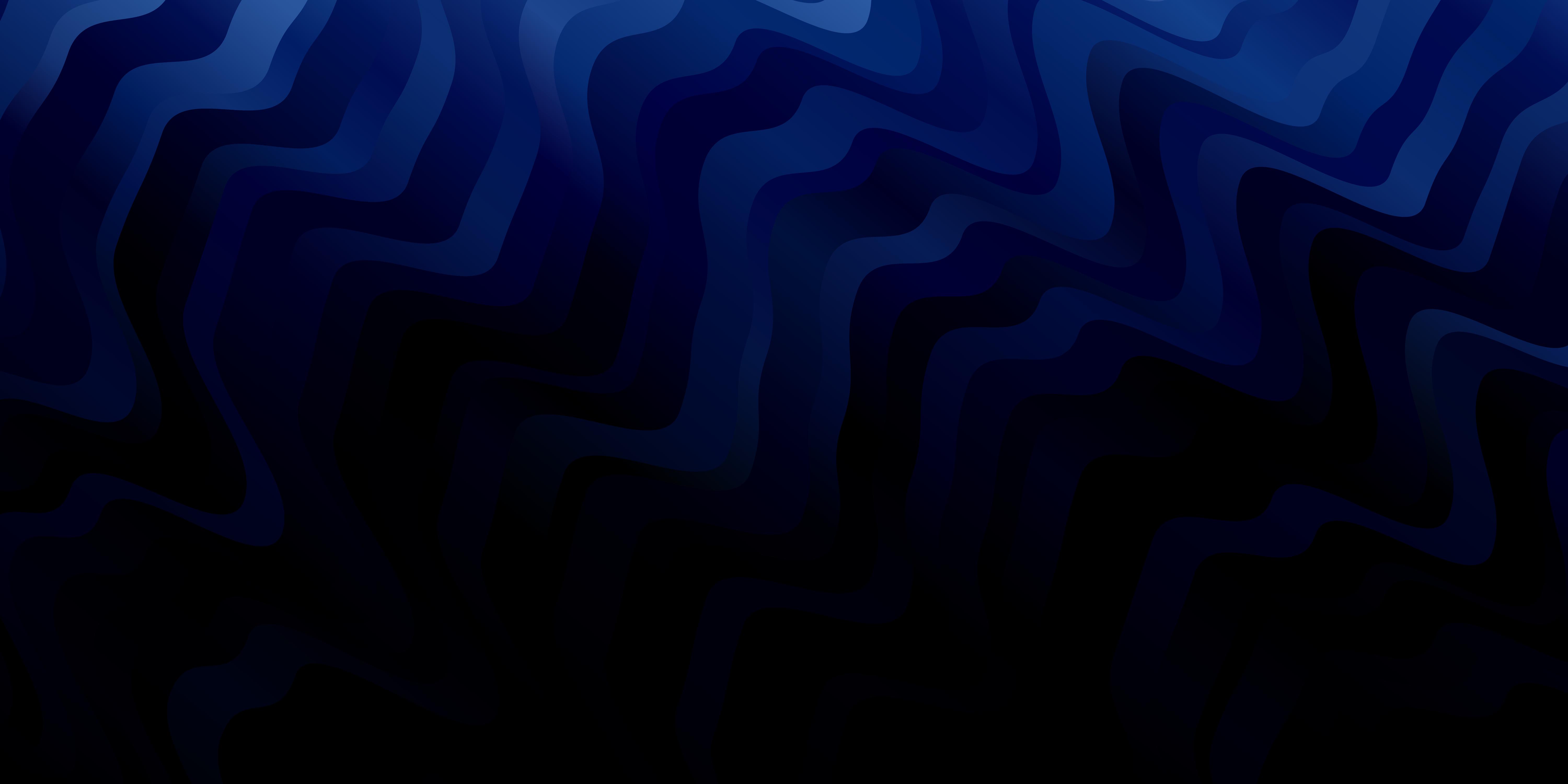 Dark Blue Vector Background With Curved Lines Abstract Gradient Illustration With Wry Lines