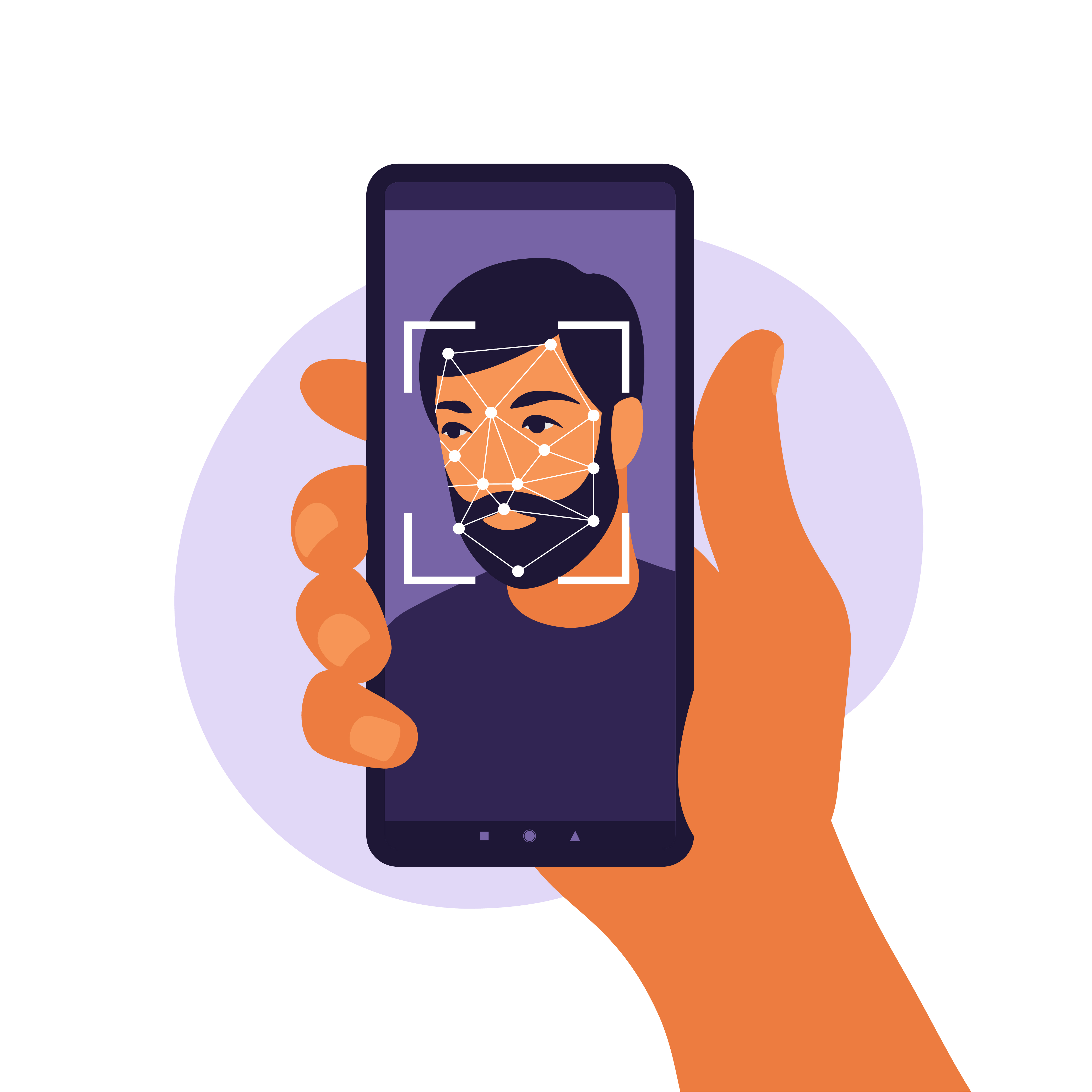 Facial recognition system concept. Face ID, face recognition system ... Facial recognition system concept. Face ID, face recognition system ...