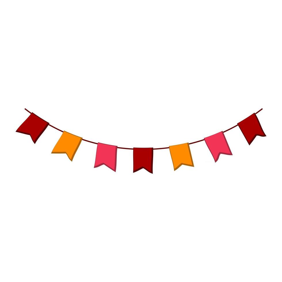 Cartoon vector illustration isolated object happy celebration flags ... Cartoon vector illustration isolated object happy celebration flags ...