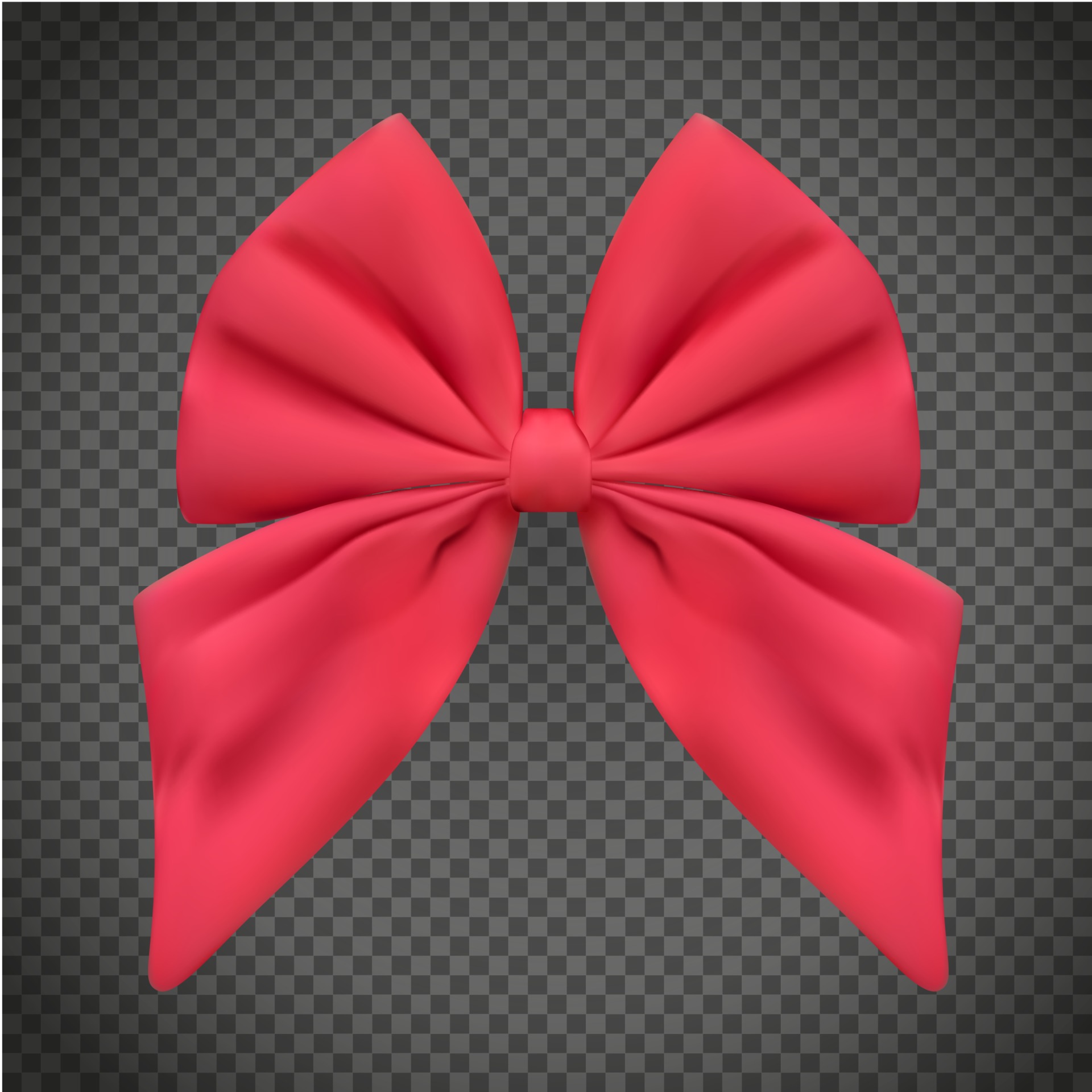 Design Product Red Ribbon and Bow. 3D Realistic Vector Illustration ...