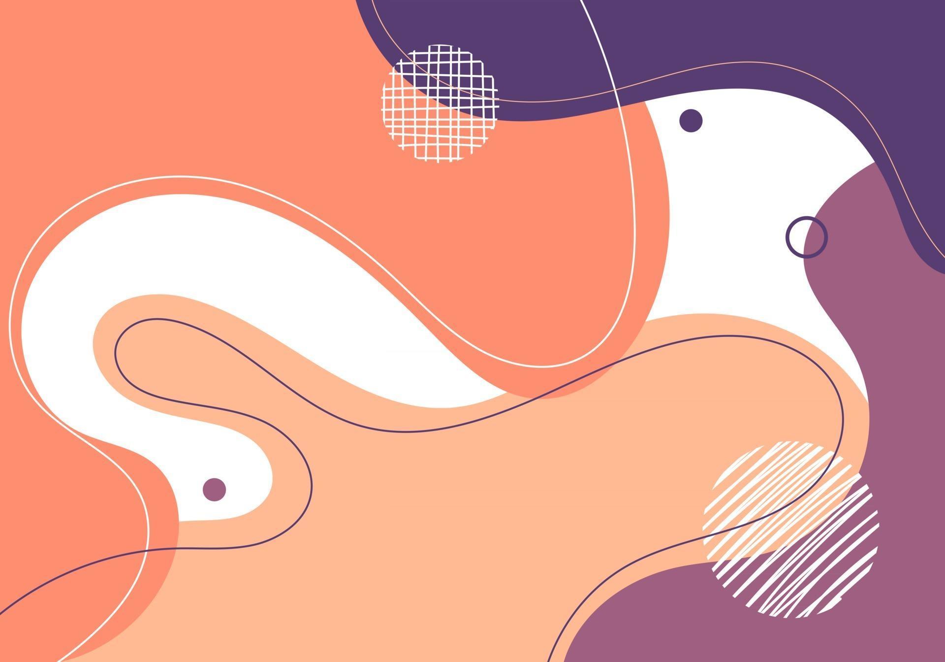 Abstract organic shape pattern with geometric shape line and dot ... Abstract organic shape pattern with geometric shape line and dot ...