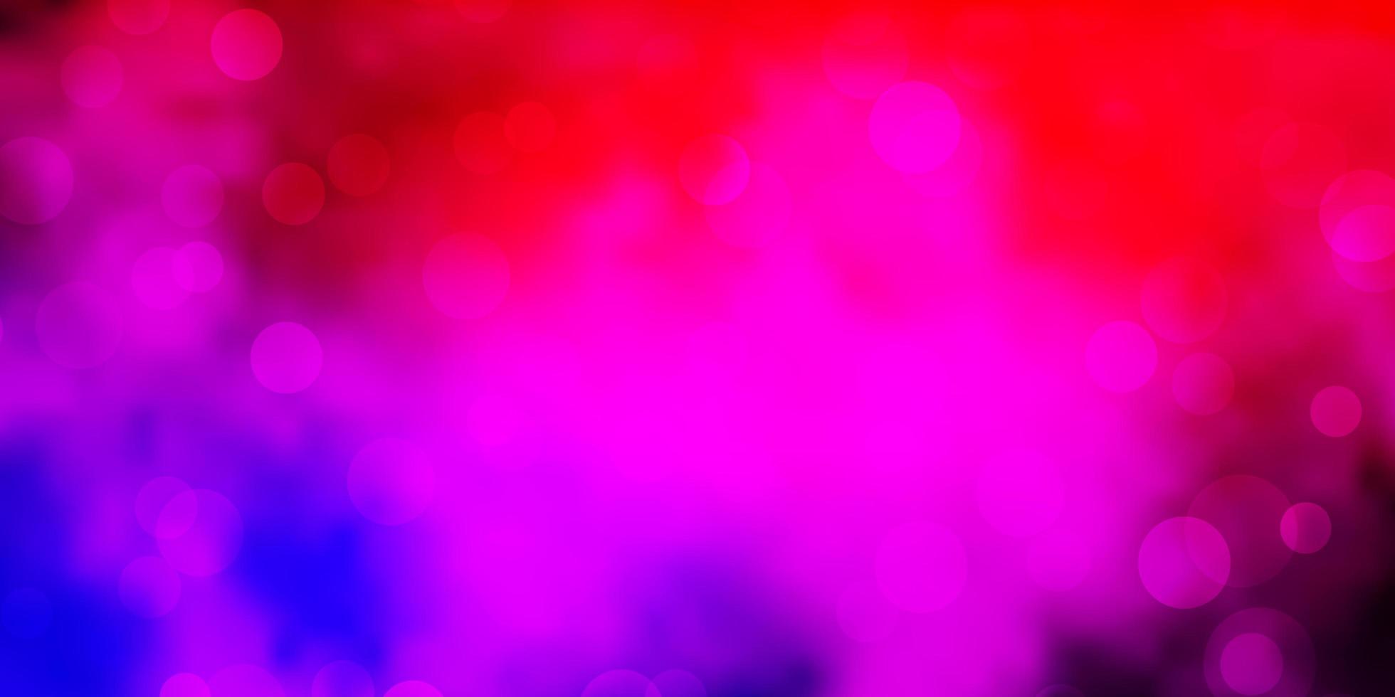 Light Pink Red Vector Background With Circles Modern Abstract Illustration With Colorful