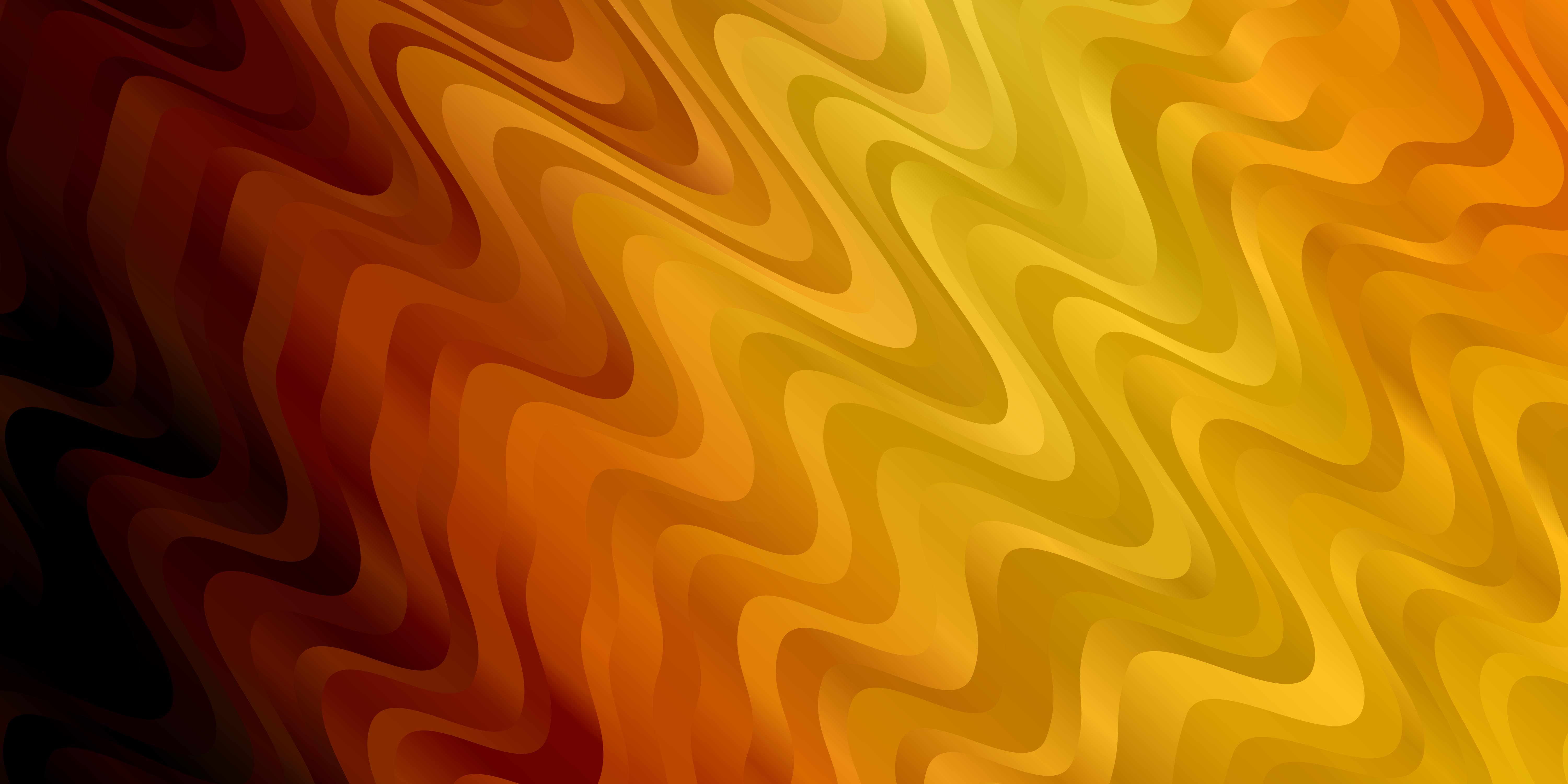 Light Orange Vector Texture With Curves Bright Illustration With Gradient Circular Arcs