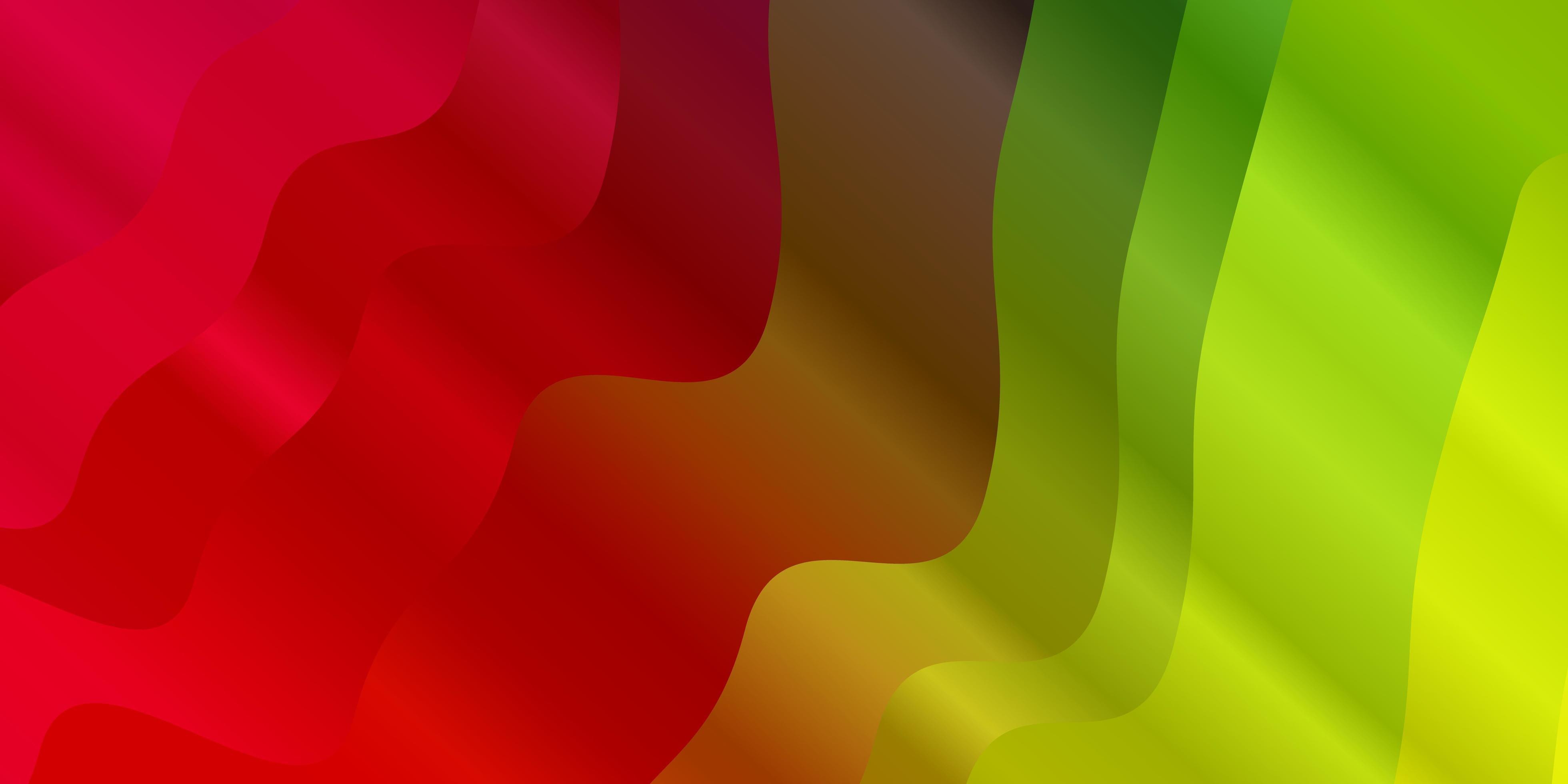 Light Multicolor Vector Layout With Curves Colorful Geometric Sample With Gradient Curves