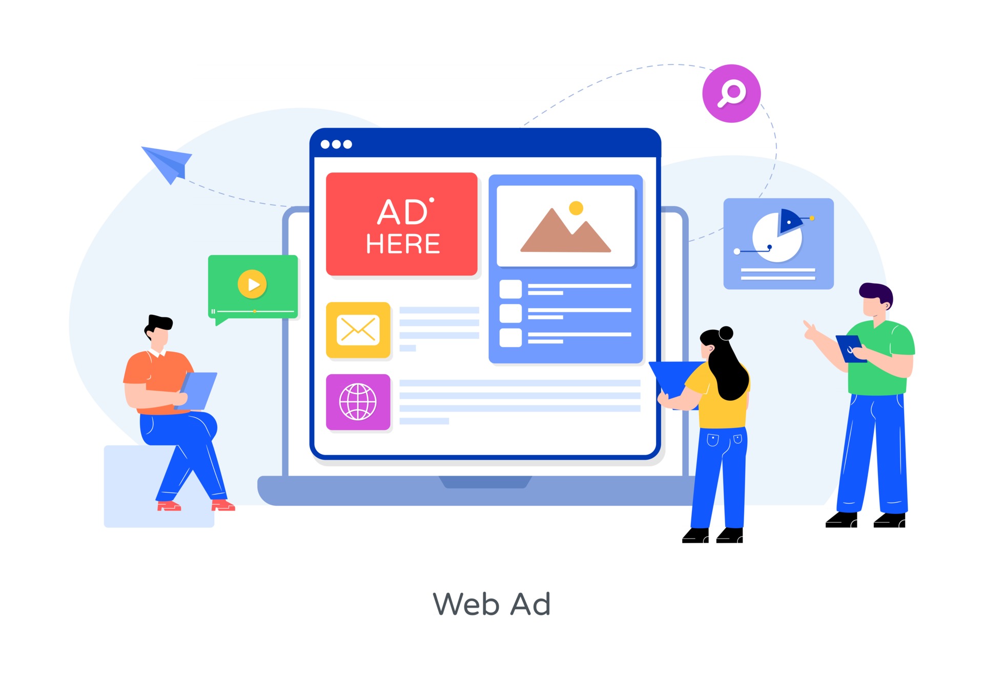 Web Ad and Layout 2799964 Vector Art at Vecteezy