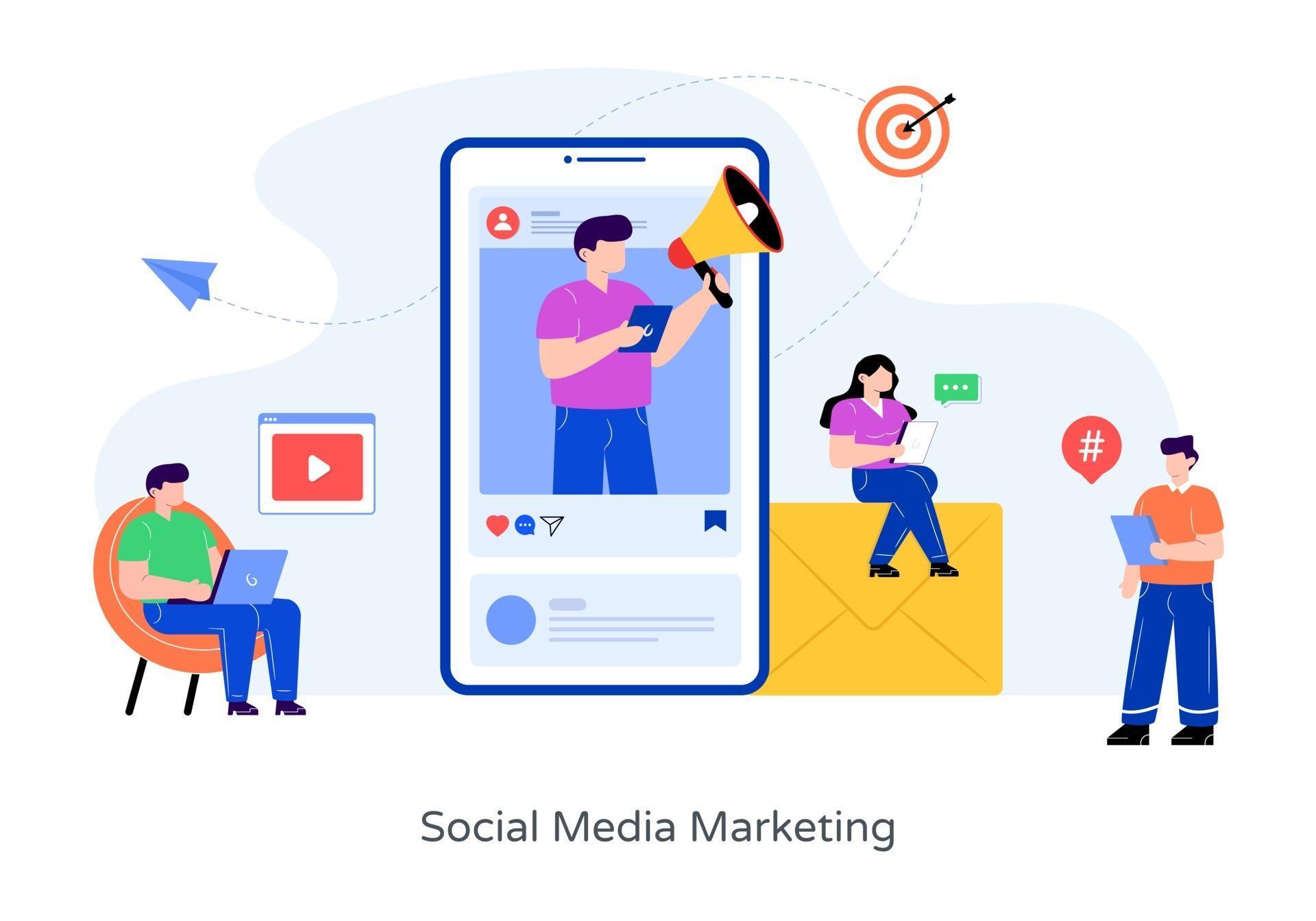 Social Media Marketing 2799994 Vector Art At Vecteezy