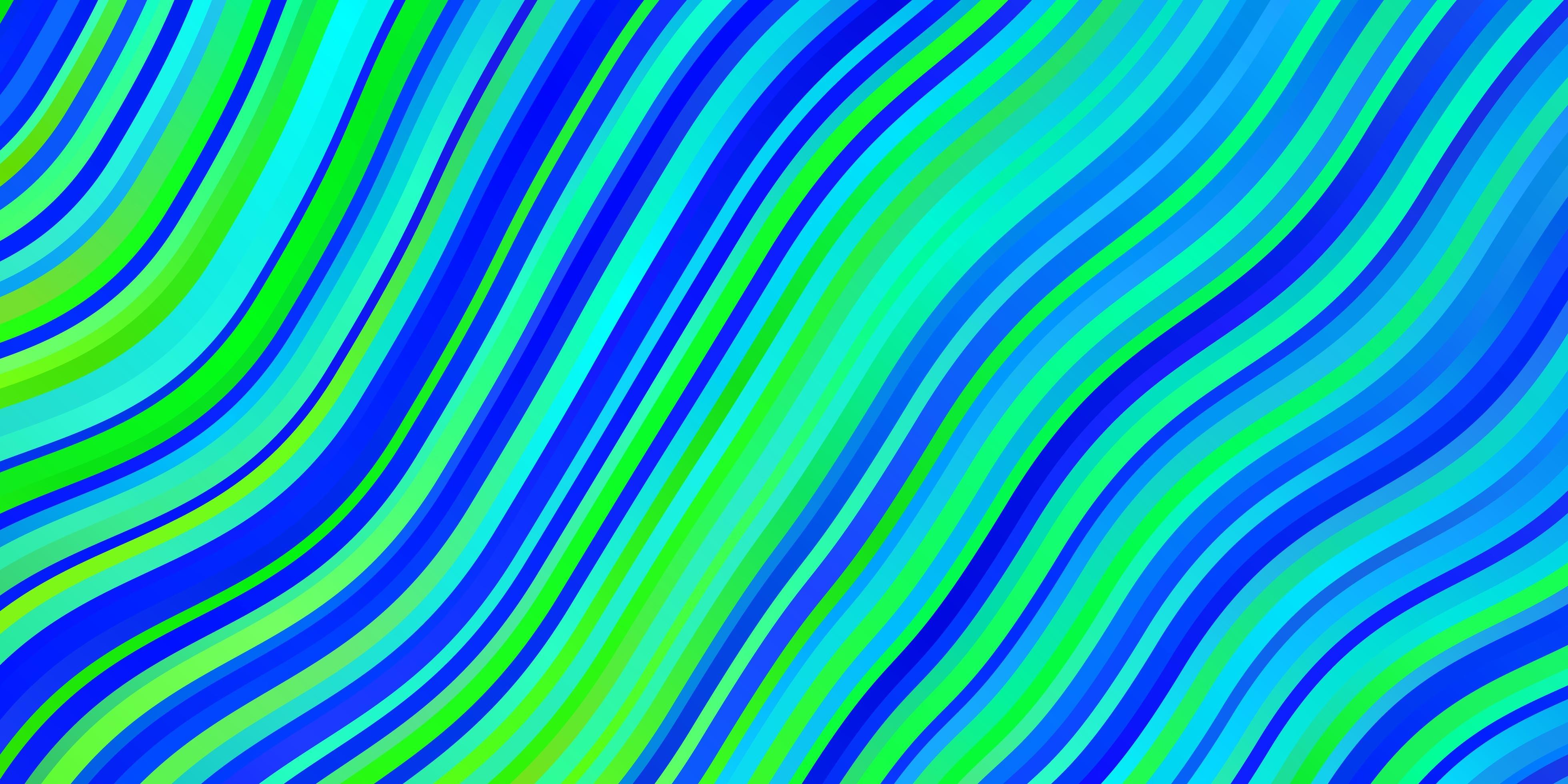 Light Blue Green Vector Layout With Circular Arc Colorful Illustration With Curved Lines Best