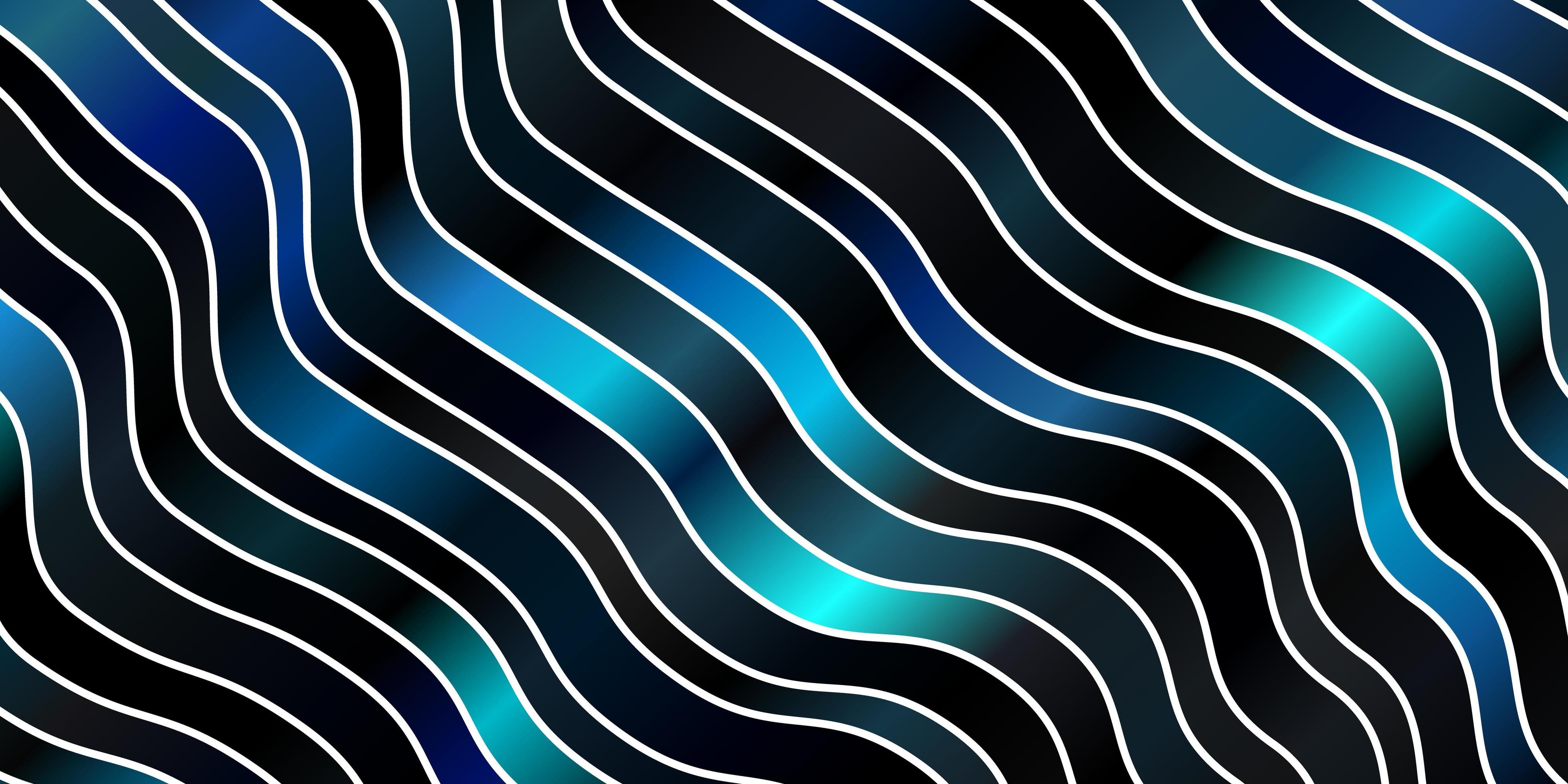 Dark Blue Vector Layout With Wry Lines Illustration In Abstract Style With Gradient Curved
