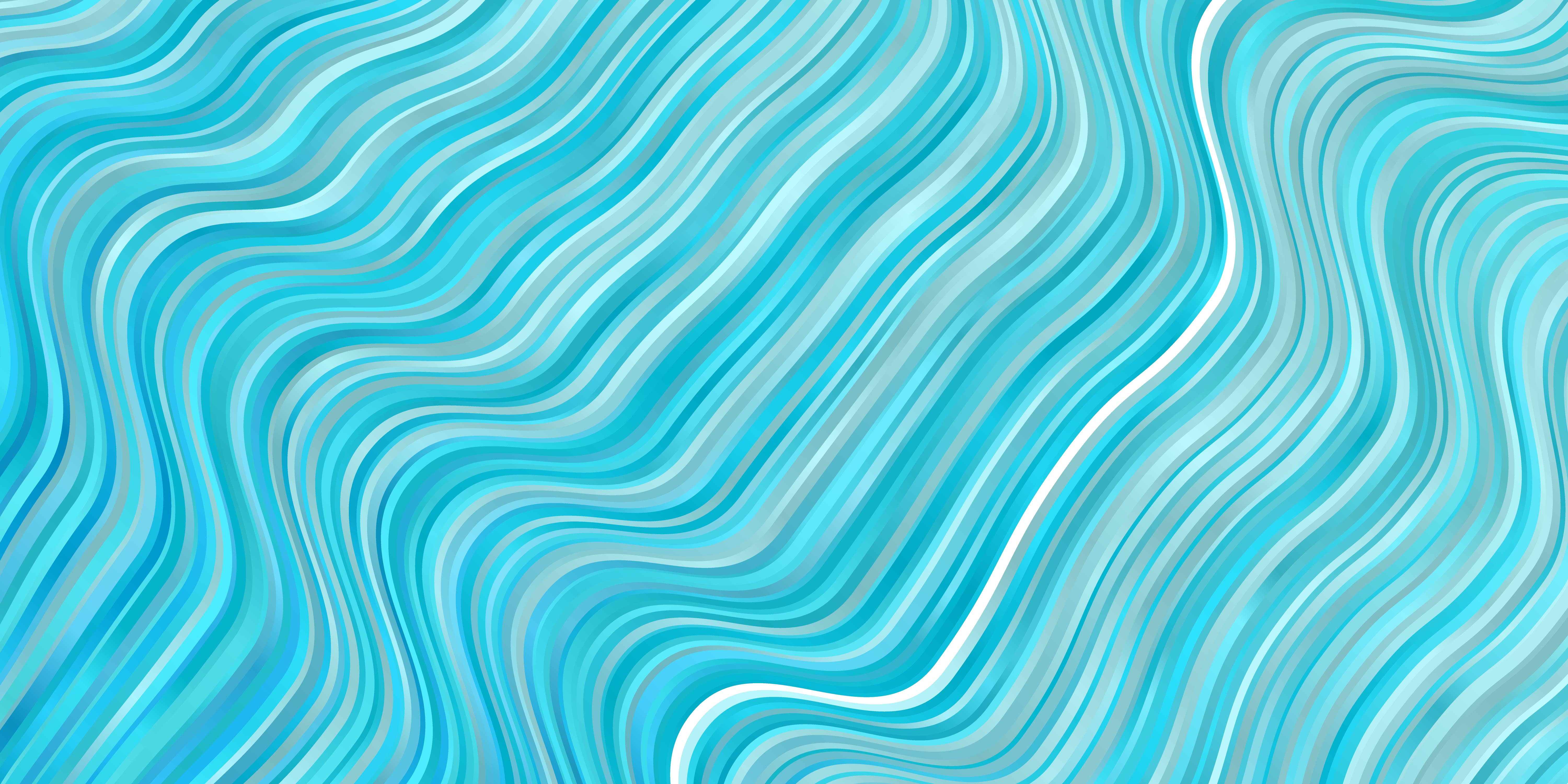 Light Blue Vector Pattern With Curved Lines Illustration In Halftone Style With Gradient Curves