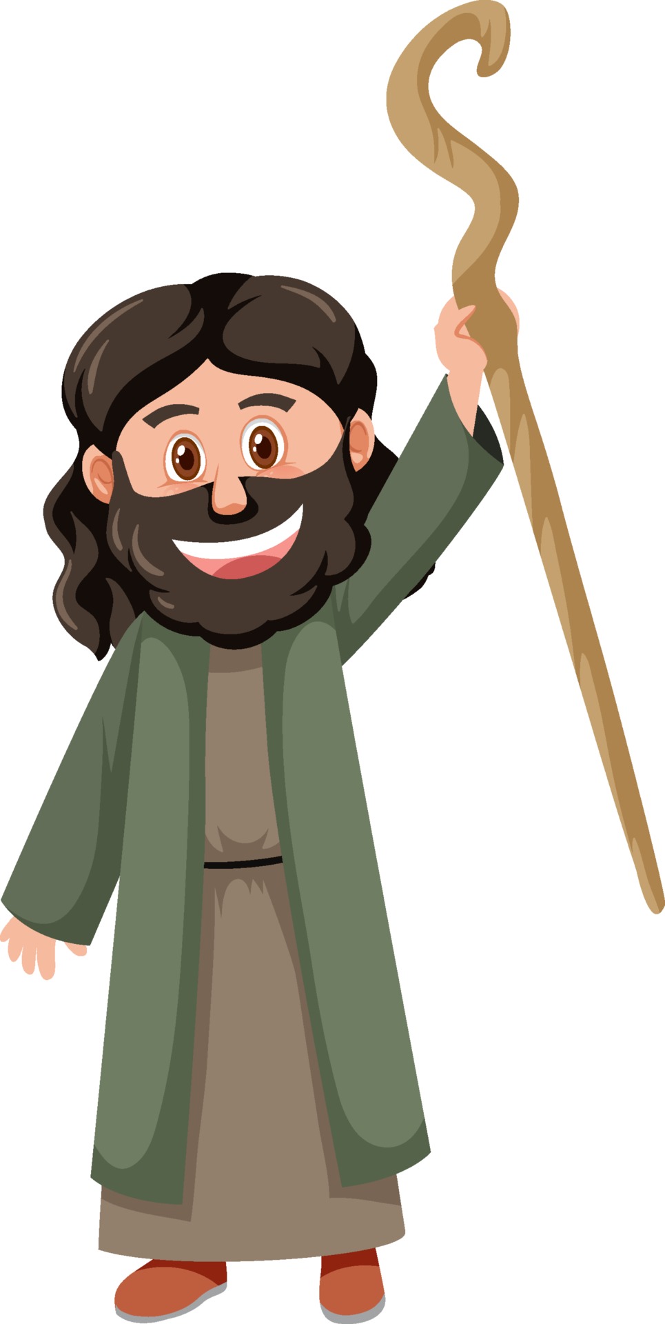 Noah Cartoon Character Isolated On White Background 2801545 Vector Art At Vecteezy