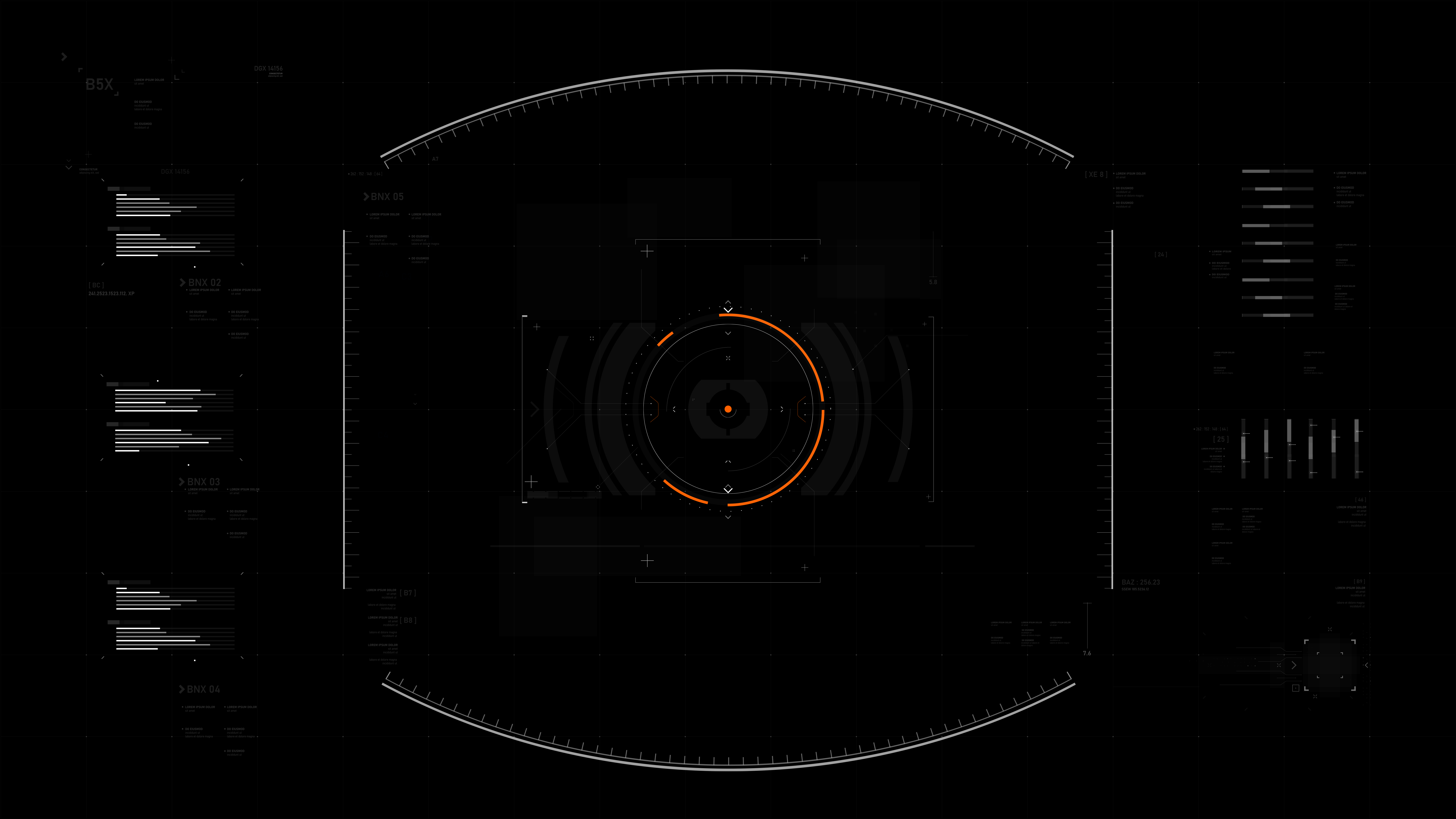 Futuristic user interface design element Video overlay 008 2804684 ...