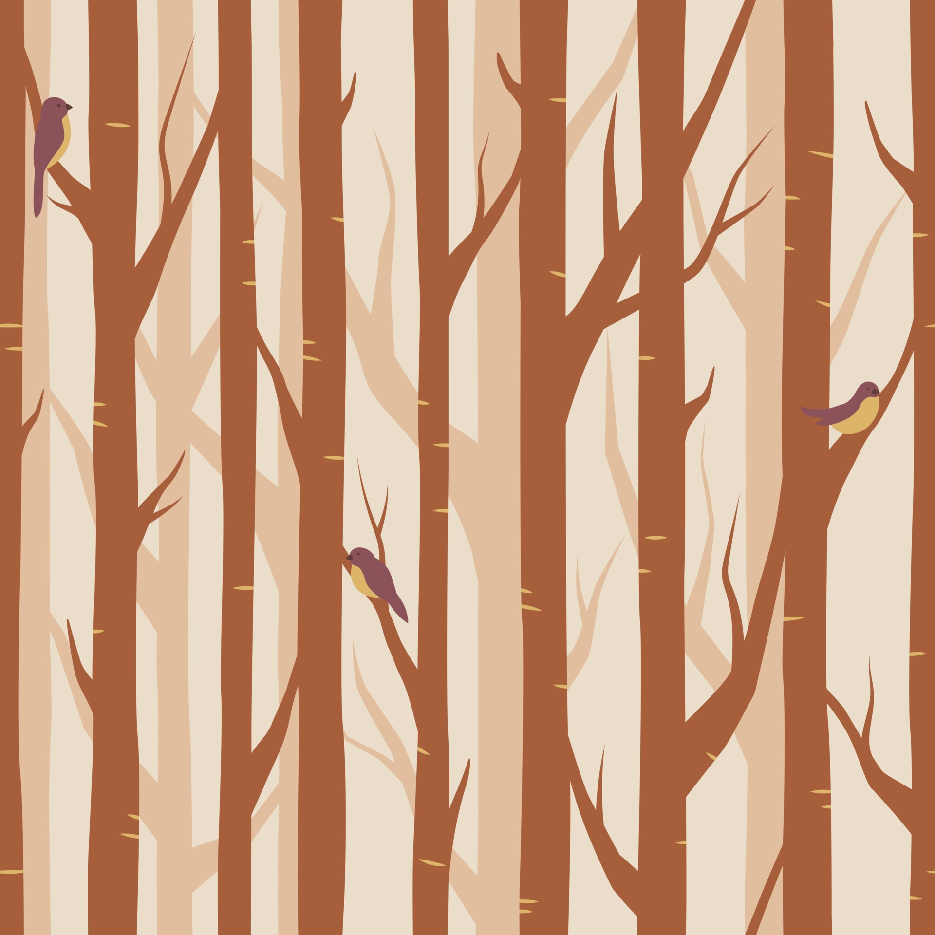 Trees seamless pattern 2806352 Vector Art at Vecteezy