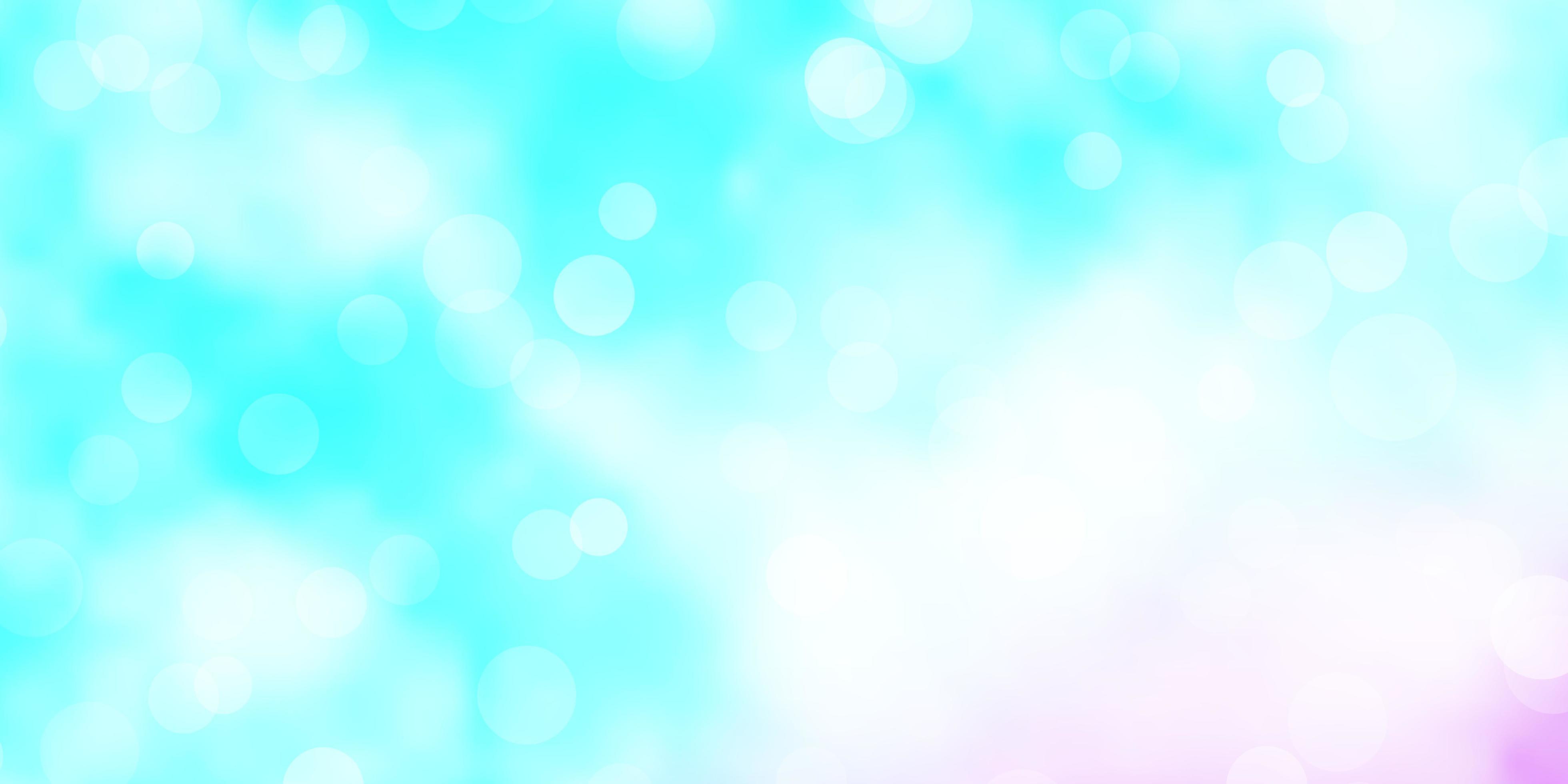 Plantilla De Vector De Color Rosa Claro Azul Con Círculos Discos De