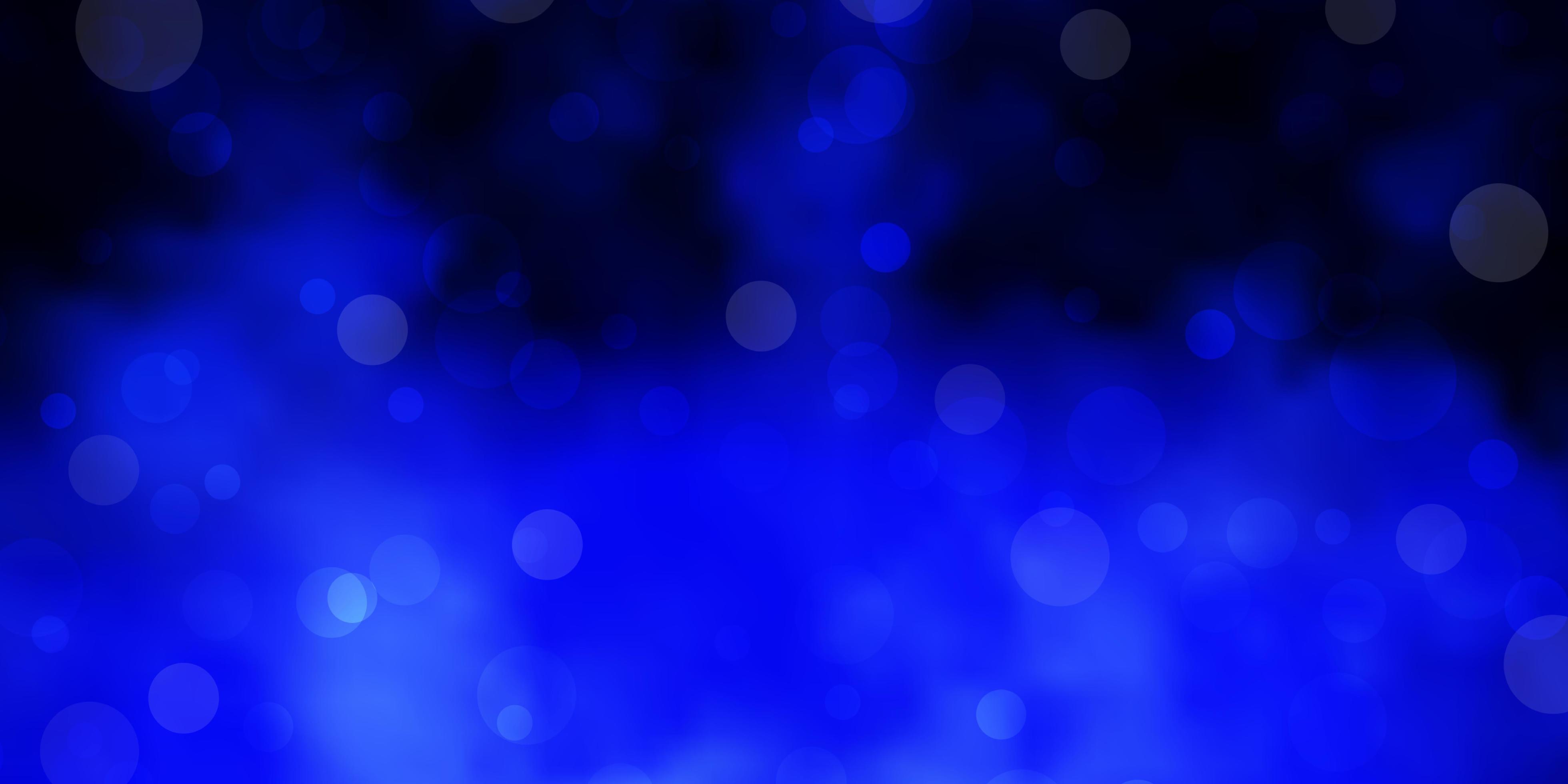 Dark Blue Vector Background With Spots Abstract Colorful Disks On Simple Gradient Background