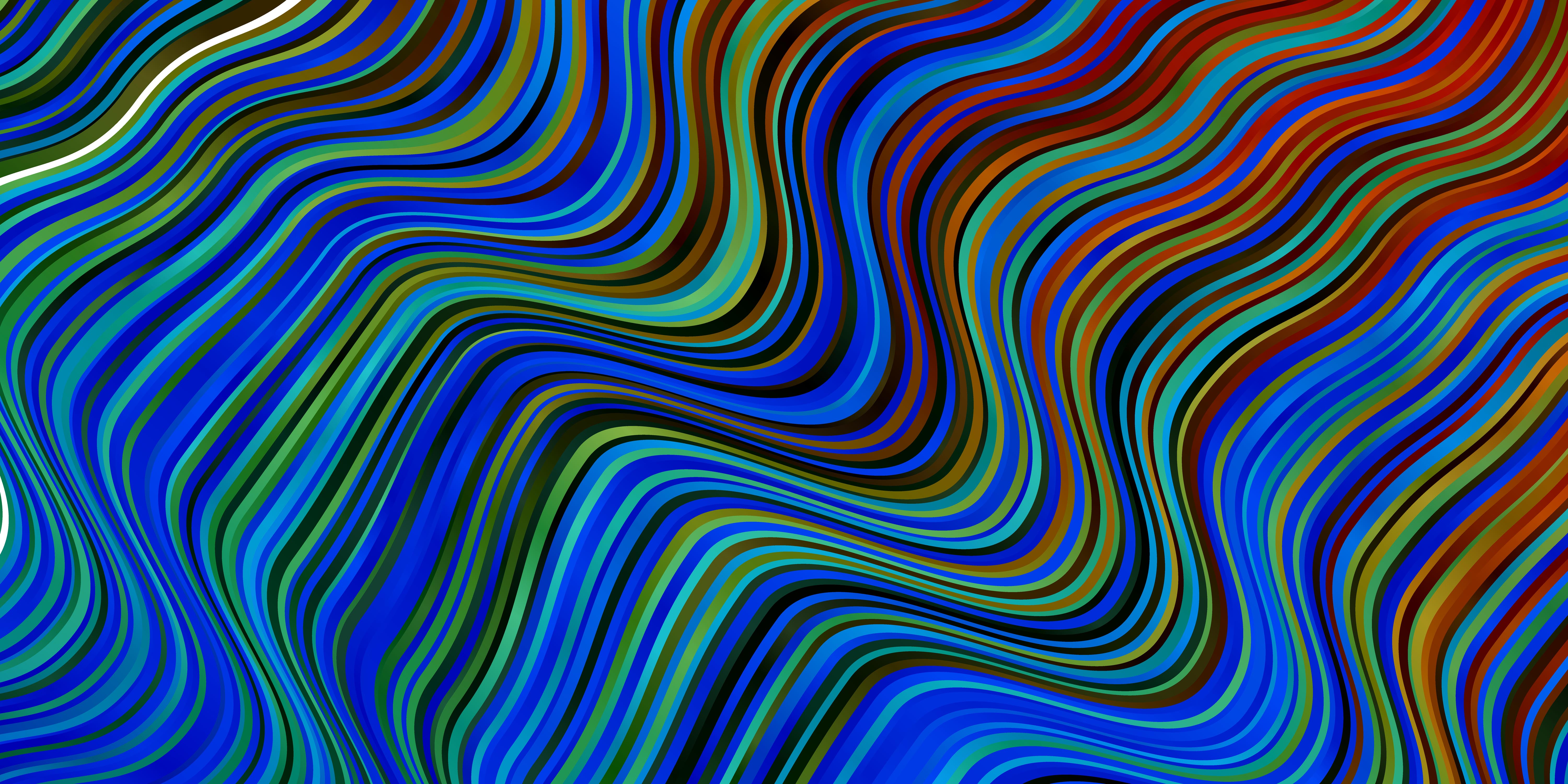 Dark Multicolor Vector Background With Bent Lines Abstract Gradient