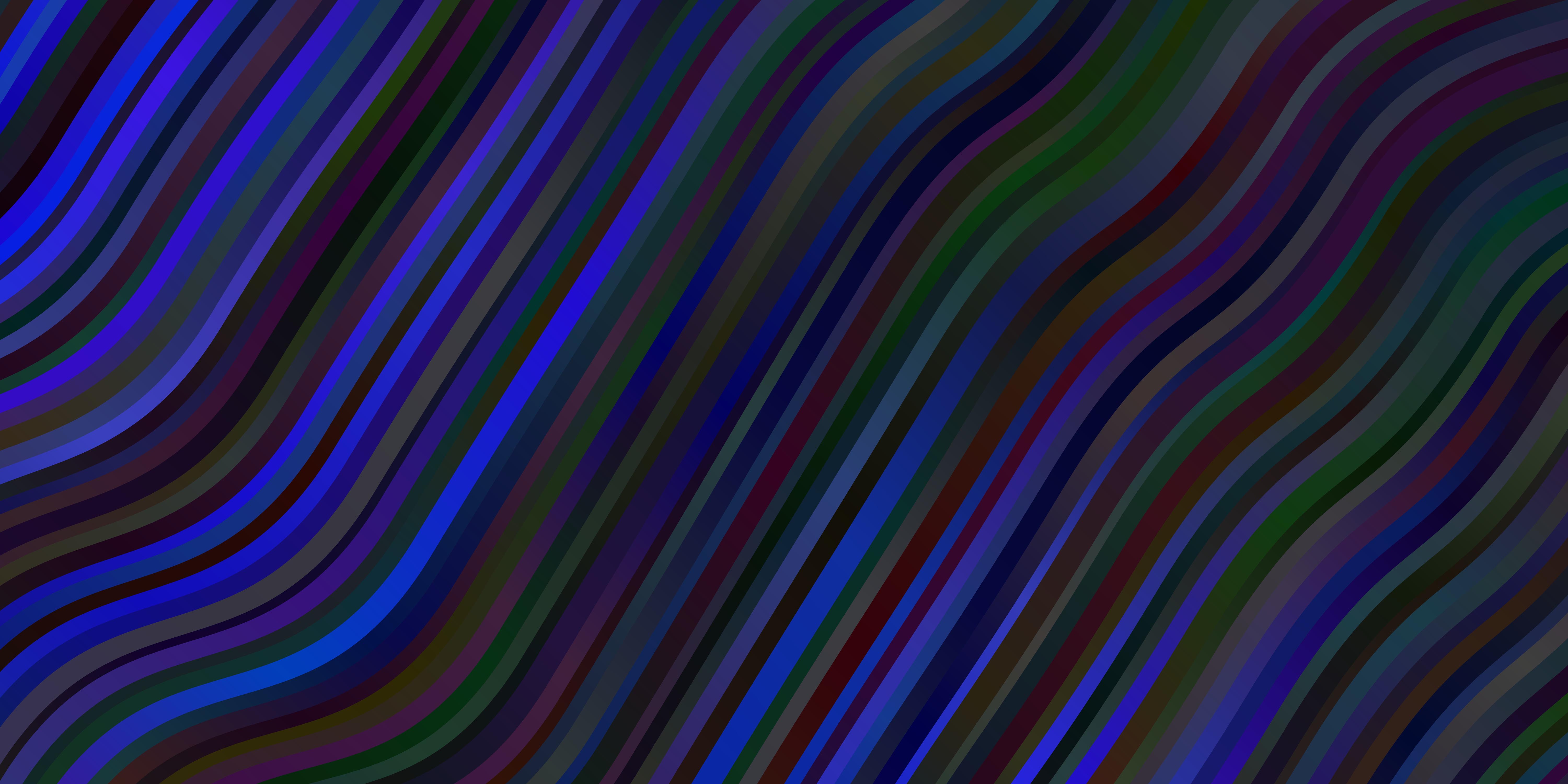 Dark Blue Vector Layout With Wry Lines Colorful Geometric Sample With Gradient Curves Smart