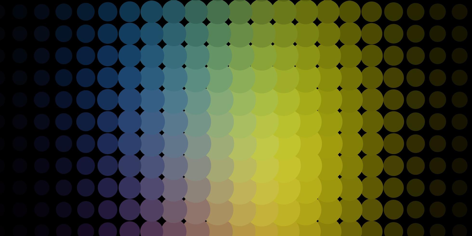 Dark Multicolor Vector Layout With Circles Abstract Colorful Disks On Simple Gradient