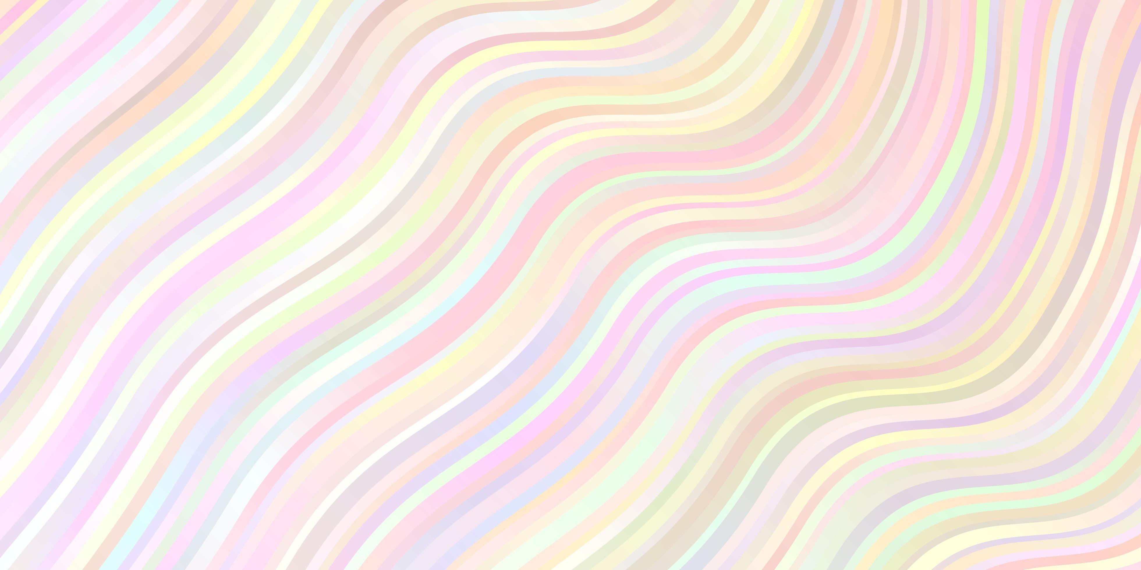 Light Orange Vector Pattern With Curves Colorful Abstract Illustration With Gradient Curves