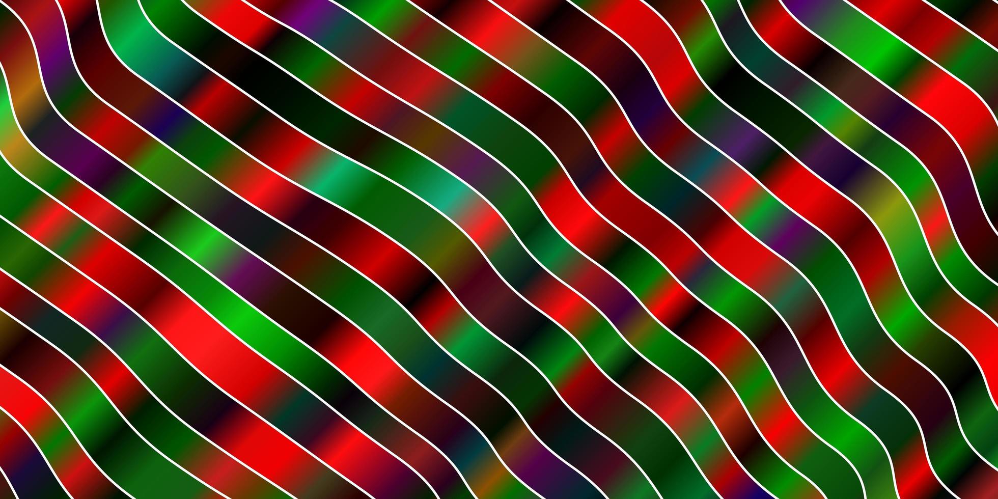 Dark Multicolor Vector Layout With Circular Arc Gradient Illustration In Simple Style With Bows