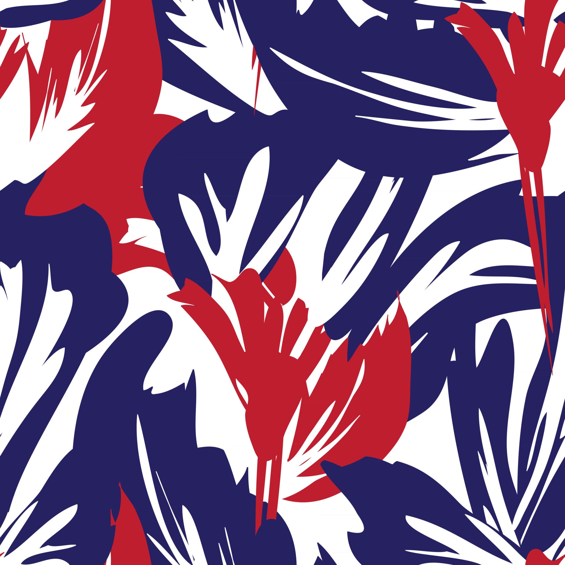 Red Floral Brush strokes Seamless Pattern Background 2810349 Vector Art ...