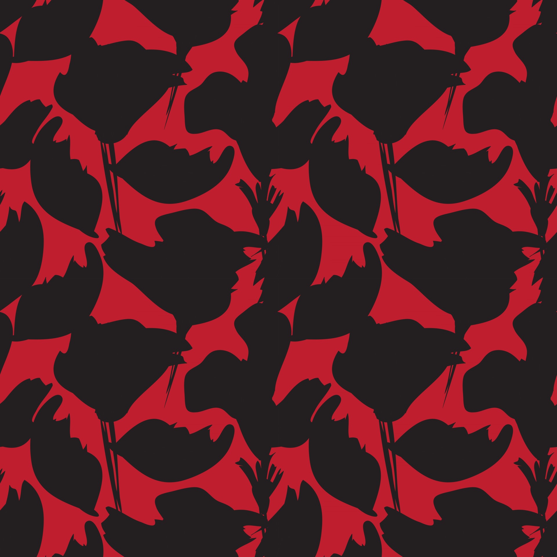 Red Floral Brush strokes Seamless Pattern Background 2810360 Vector Art ...