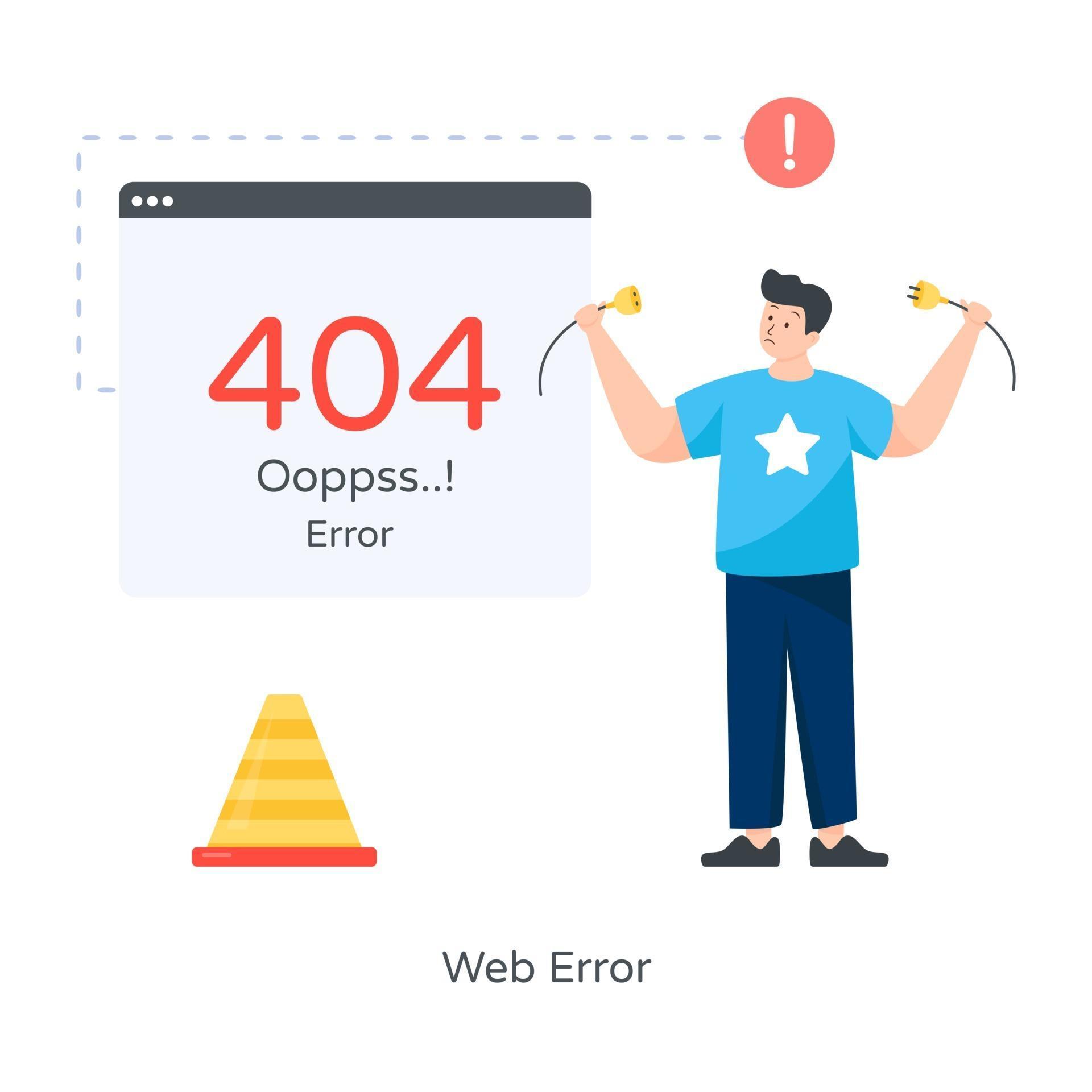 Web Error Design 2811157 Vector Art at Vecteezy