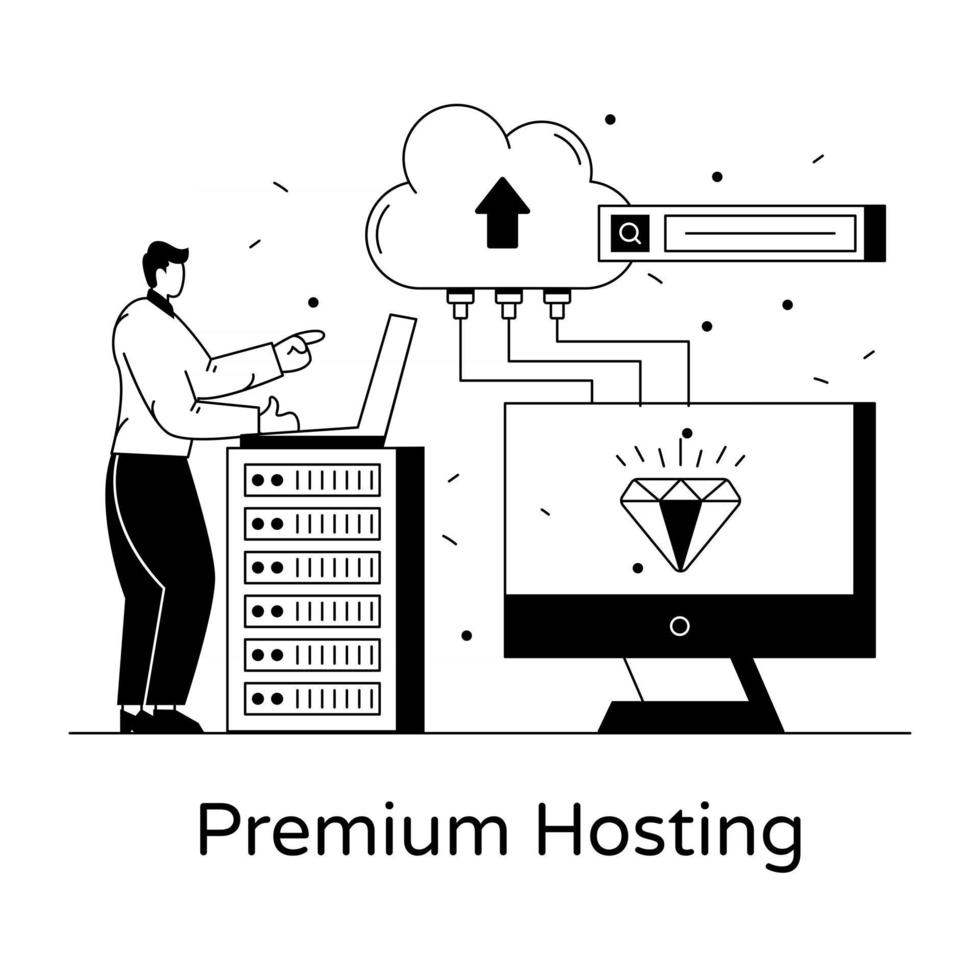 Data Premium Hosting 2811192 Vector Art at Vecteezy