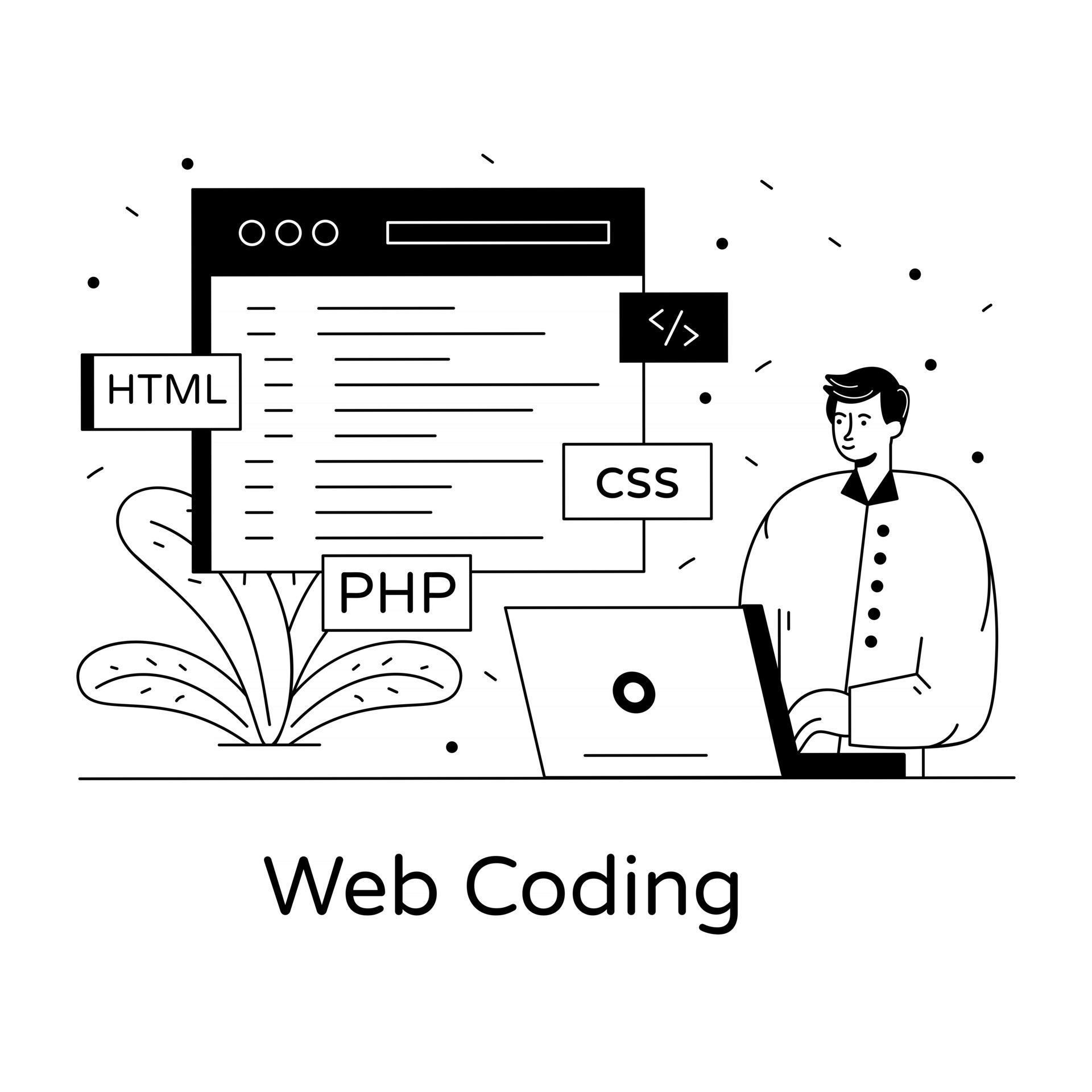 Web Coding Development 2811411 Vector Art at Vecteezy