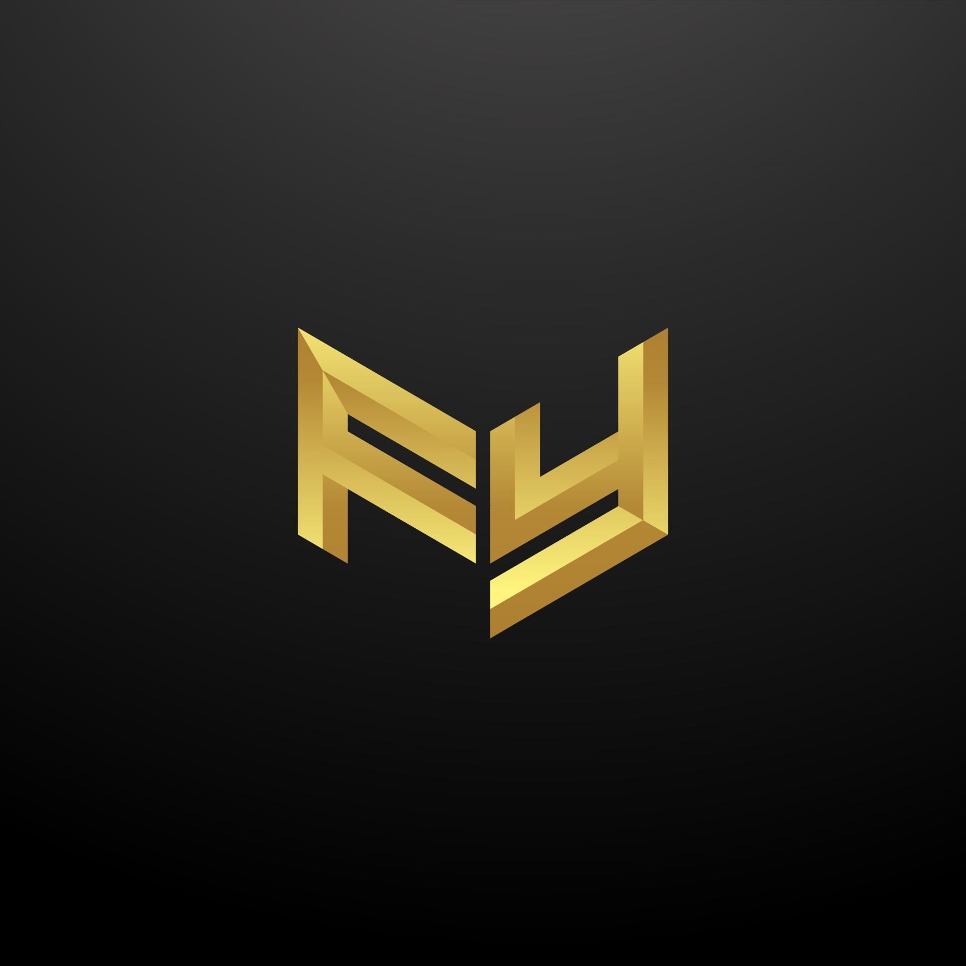 FY Logo Monogram Letter Initials Design Template with Gold 3d texture ... FY Logo Monogram Letter Initials Design Template with Gold 3d texture ...