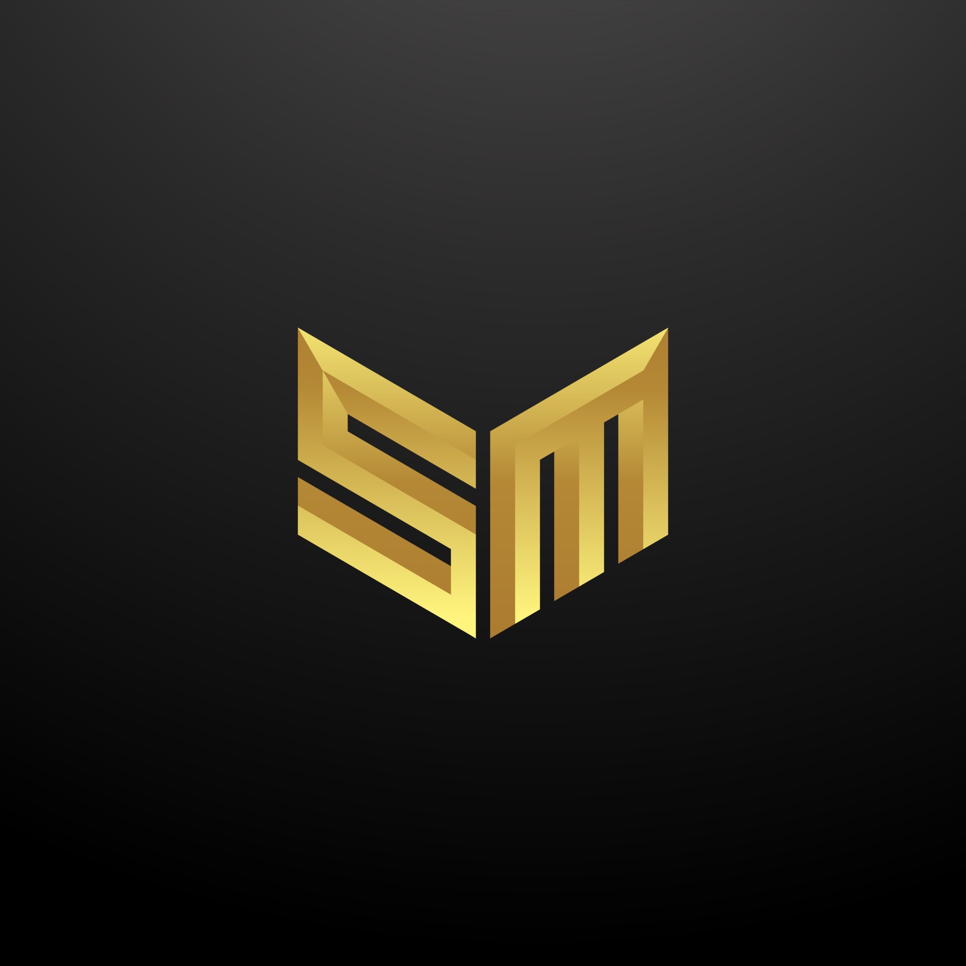 SM Logo Monogram Letter Initials Design Template with Gold 3d texture ... SM Logo Monogram Letter Initials Design Template with Gold 3d texture ...