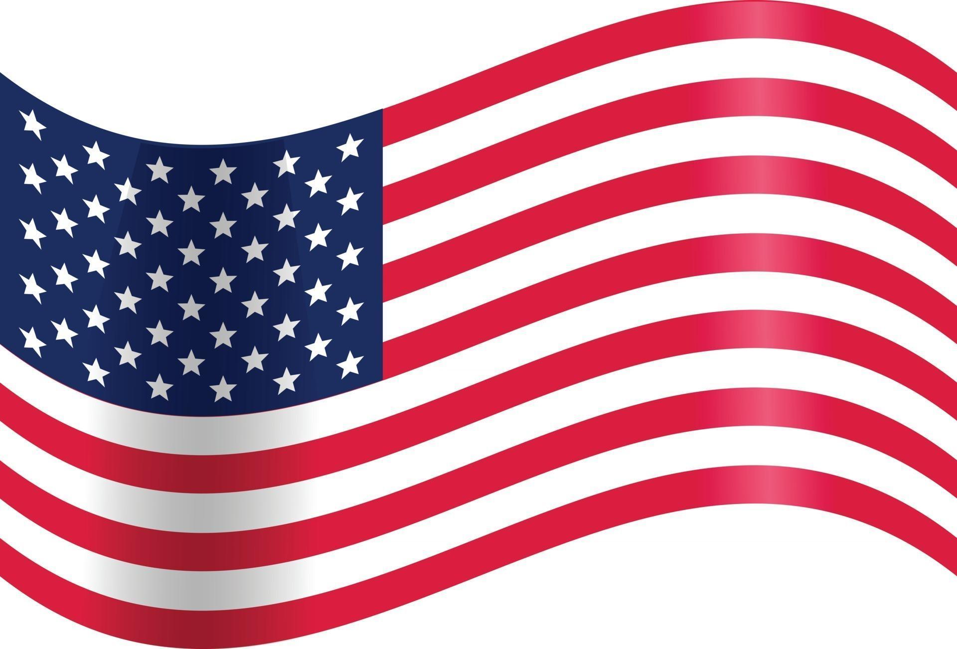 Waving American flag 2816570 Vector Art at Vecteezy